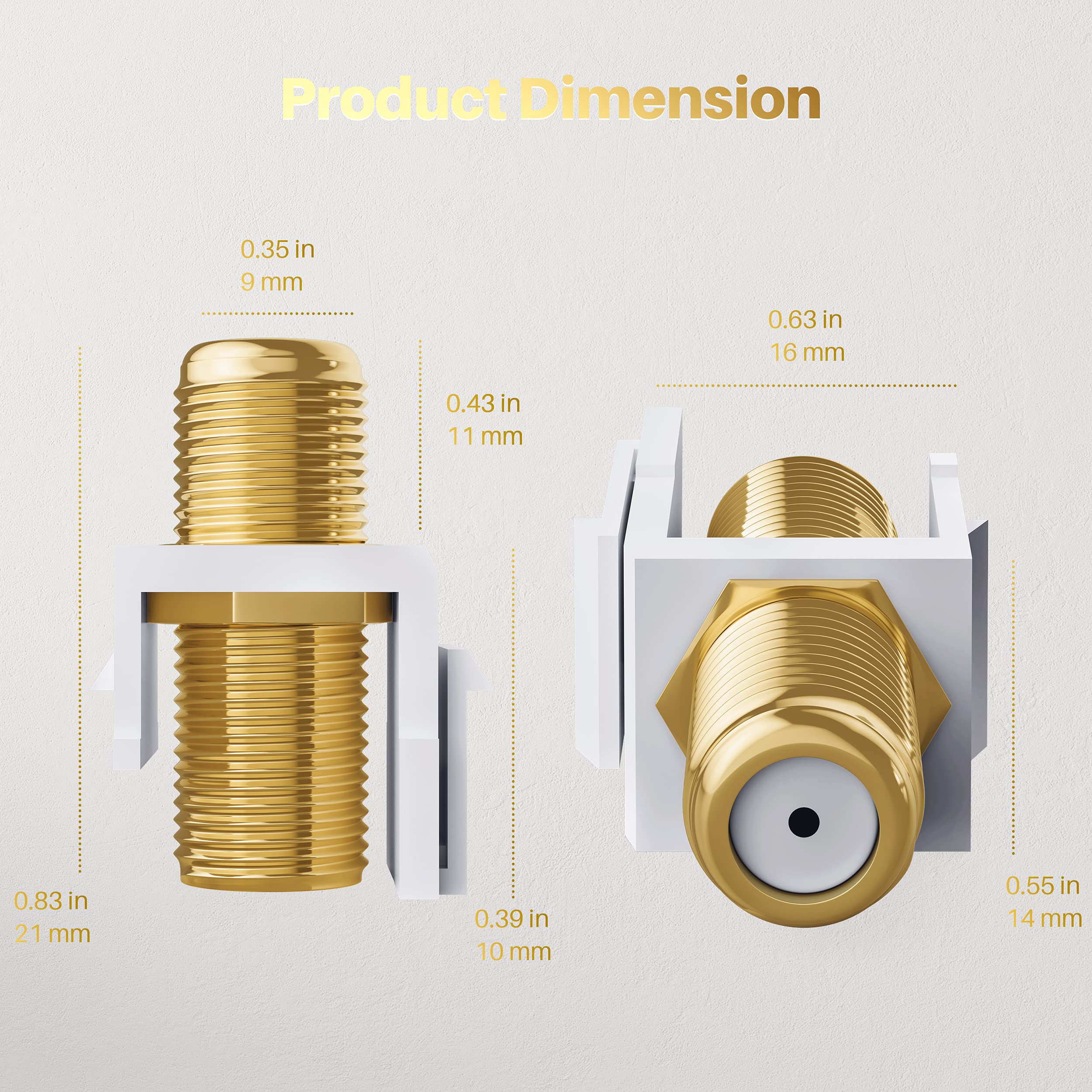 Snapklik.com : GEARit Coax Keystone Jack Insert For Keystone Jack Wall ...