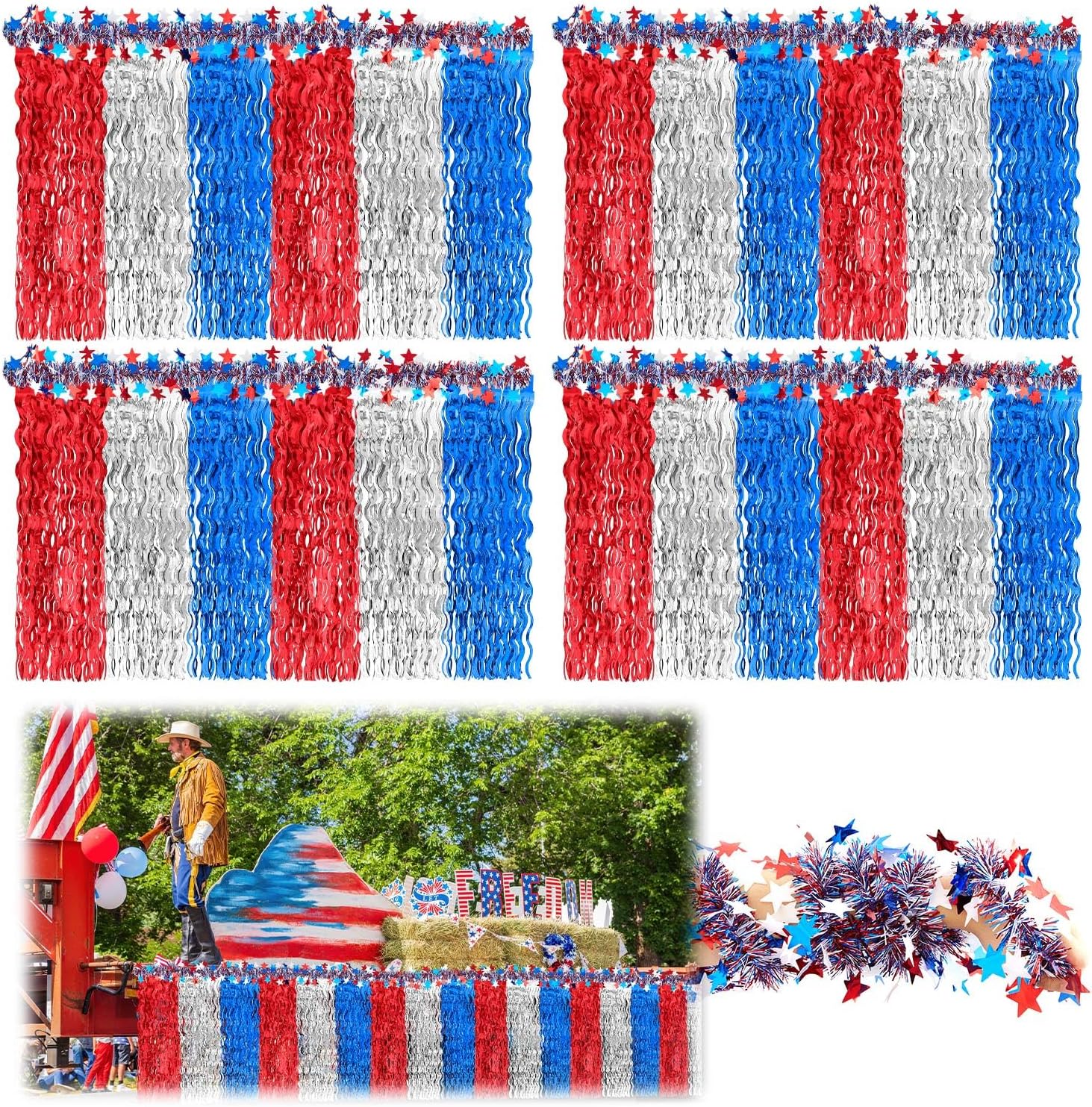 Amazon.com: Crowye 10 Pcs 4th of July Parade Float Decoration Car ...