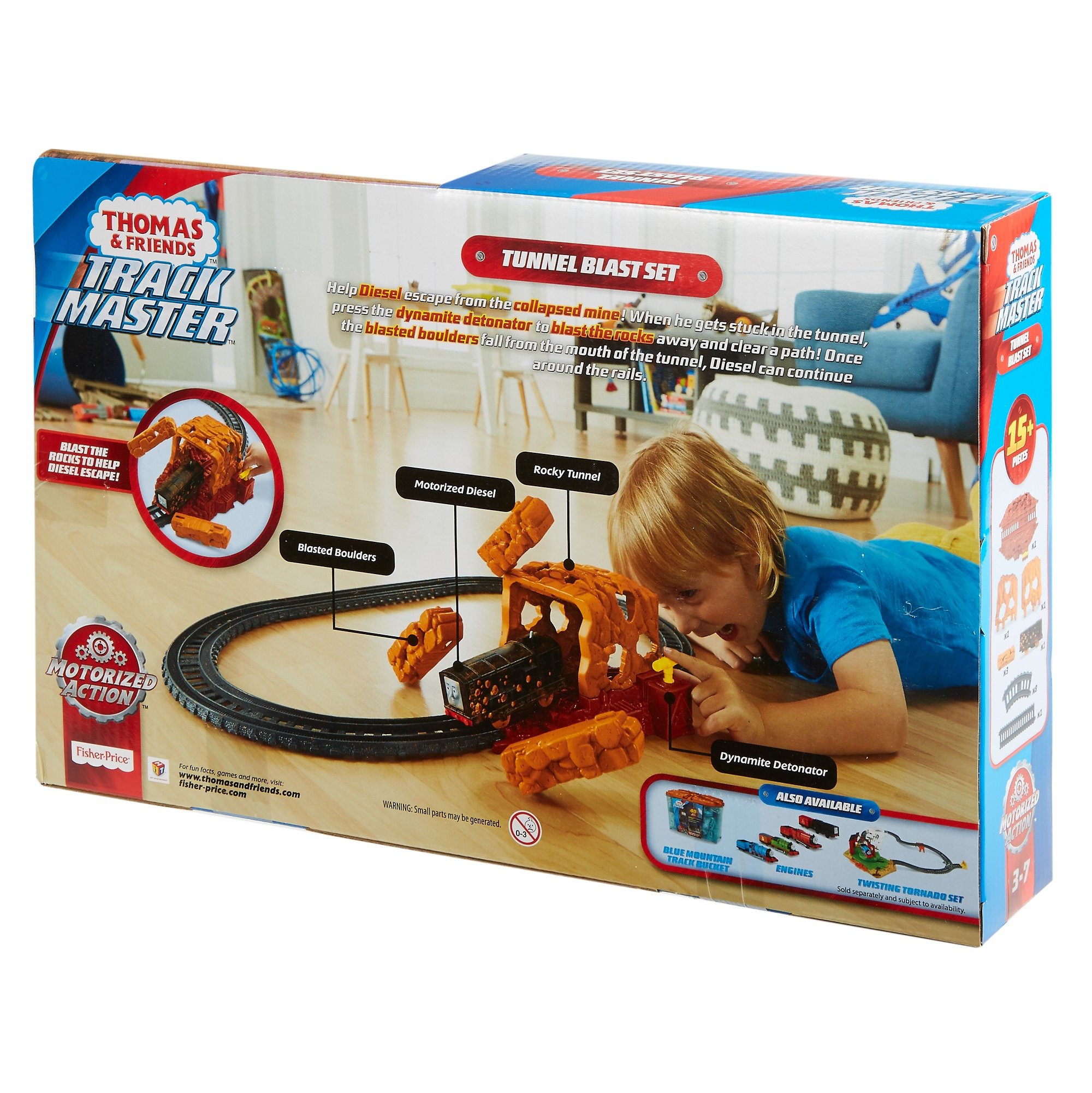 Buy Thomas & Friends FJK24 Tunnel Blast Set, Thomas the Tank Engine Toy ...