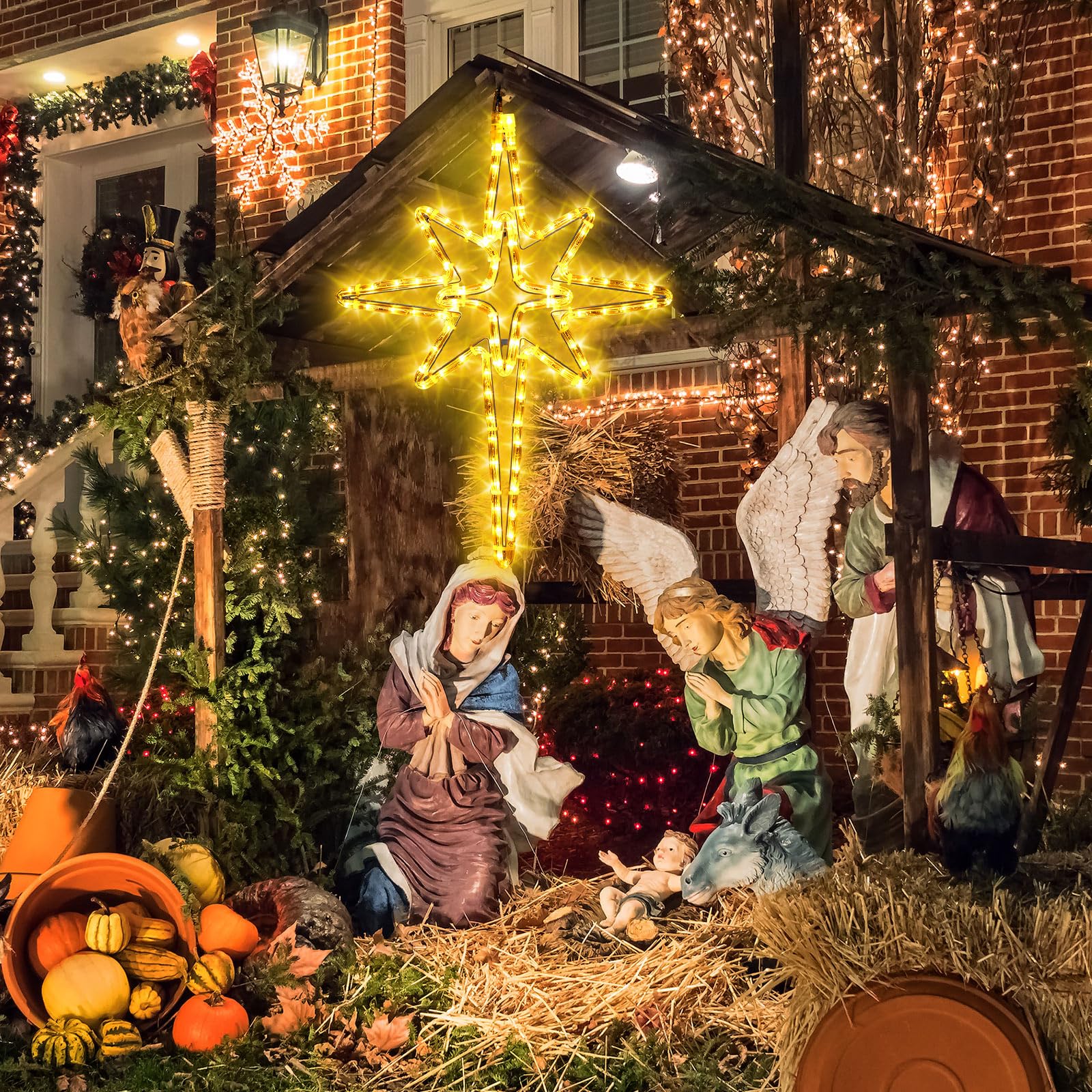 Star Of Bethlehem Lighted Decoration