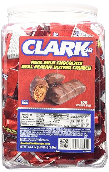 Amazon.com: Clark Mini Bar/Clark Jr. 100 Count Tub: Breakfast Bars