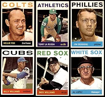 Amazon.com: 1964 Topps Baseball 200 Card Starter Set/Lot (Baseball Set ...