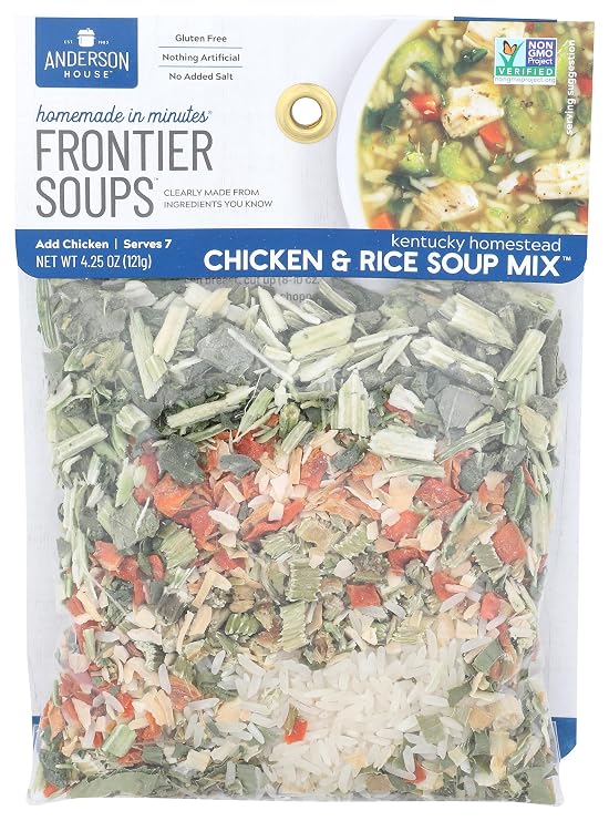 Amazon.com: FRONTIER SOUPS Chicken and Rice Soup Mix, 4.25 OZ : Grocery ...