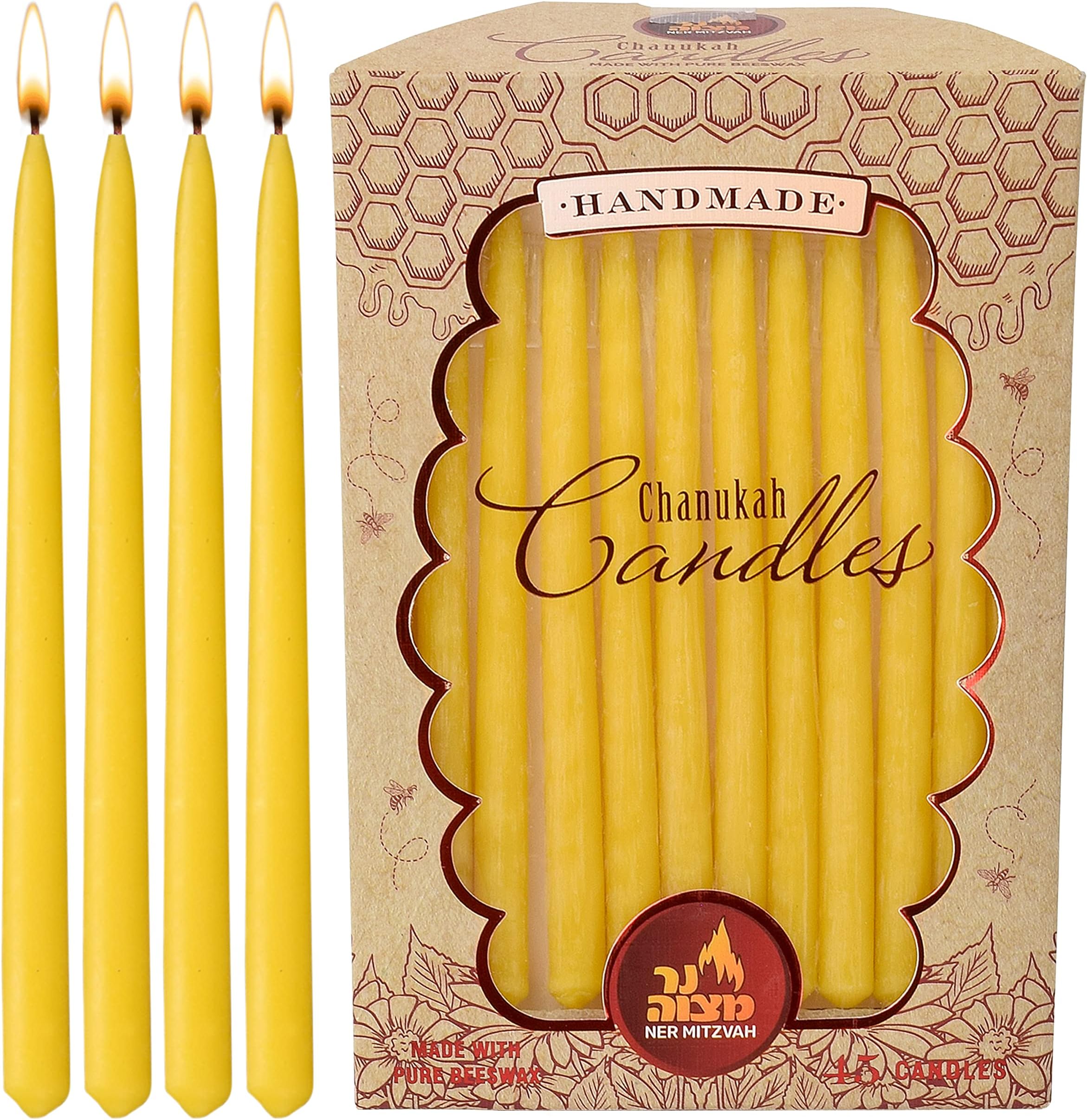 Amazon.com: 100% Bee-wax Shabbos Candles - 4 Hr. - 27 Pcs. : Everything ...