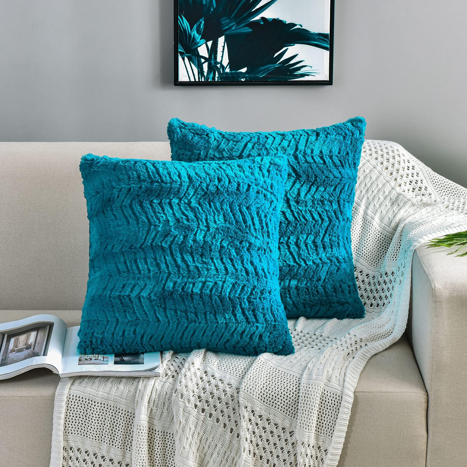 Teal Throw Pillow Covers