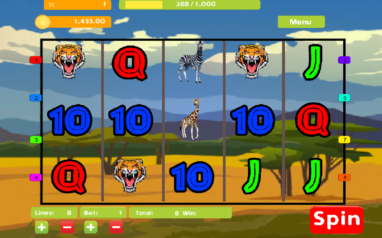 Jackpot Animal Kingdom Africa Safari Lucky Jackpot Casino Slot Machine ...