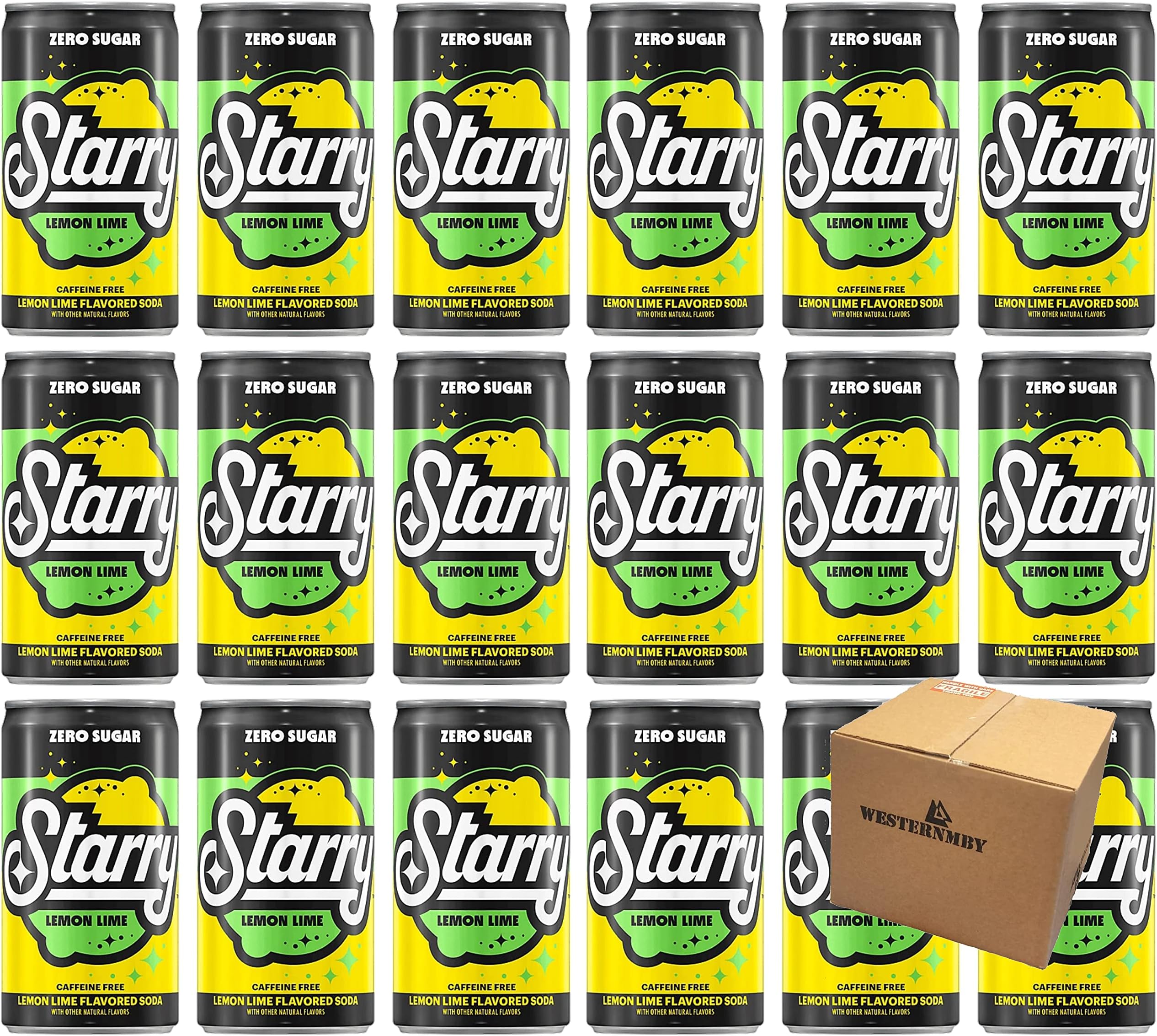 Amazon.com : Starry Lemon Lime Soda Zero Sugar, 12 Fl Oz Cans, 12 Pack ...