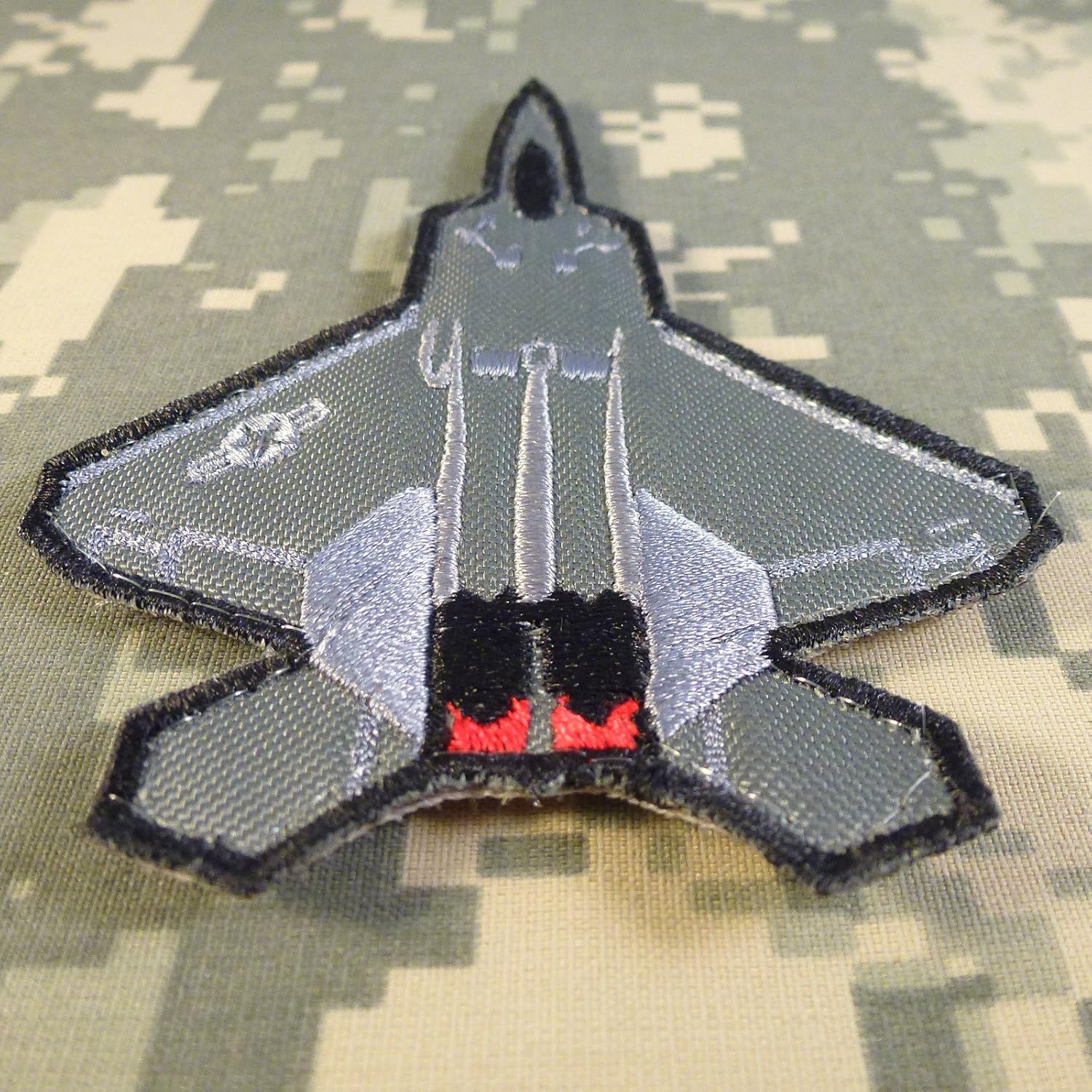 2AFTER1 USAF Lockheed Martin F-22 Raptor Stealth Fighter Embroidered ...