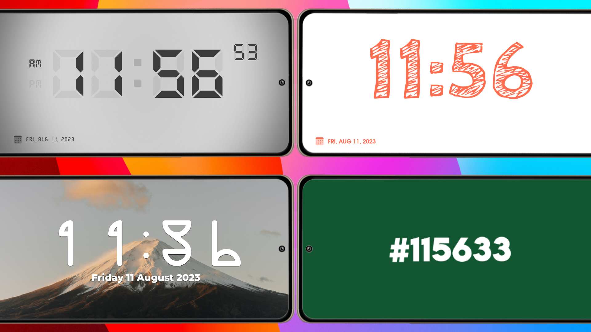 StandBy iOS Screensaver, Date & Time Display Wallpaper, TV Clock Wall ...