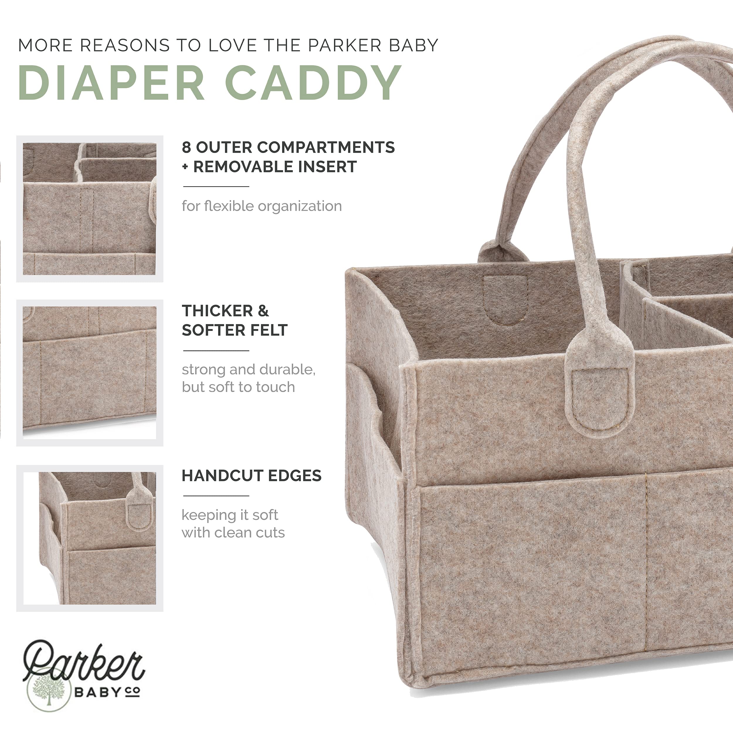 Snapklik.com : Parker Baby Diaper Caddy - Nursery Storage Bin And Car ...