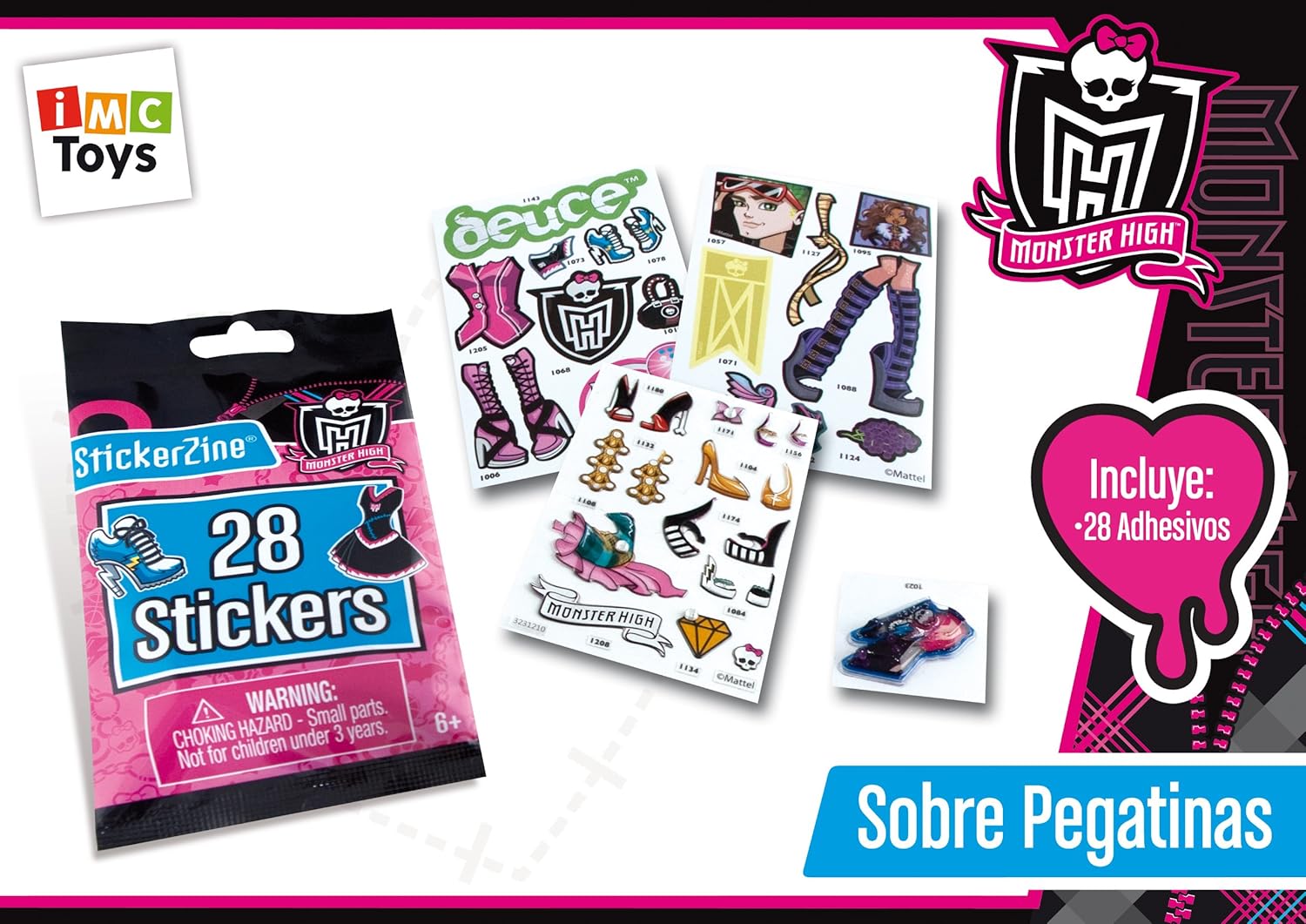 Monster High Stickerzine Sticker Refill - 28 Stickers : Amazon.co.uk ...