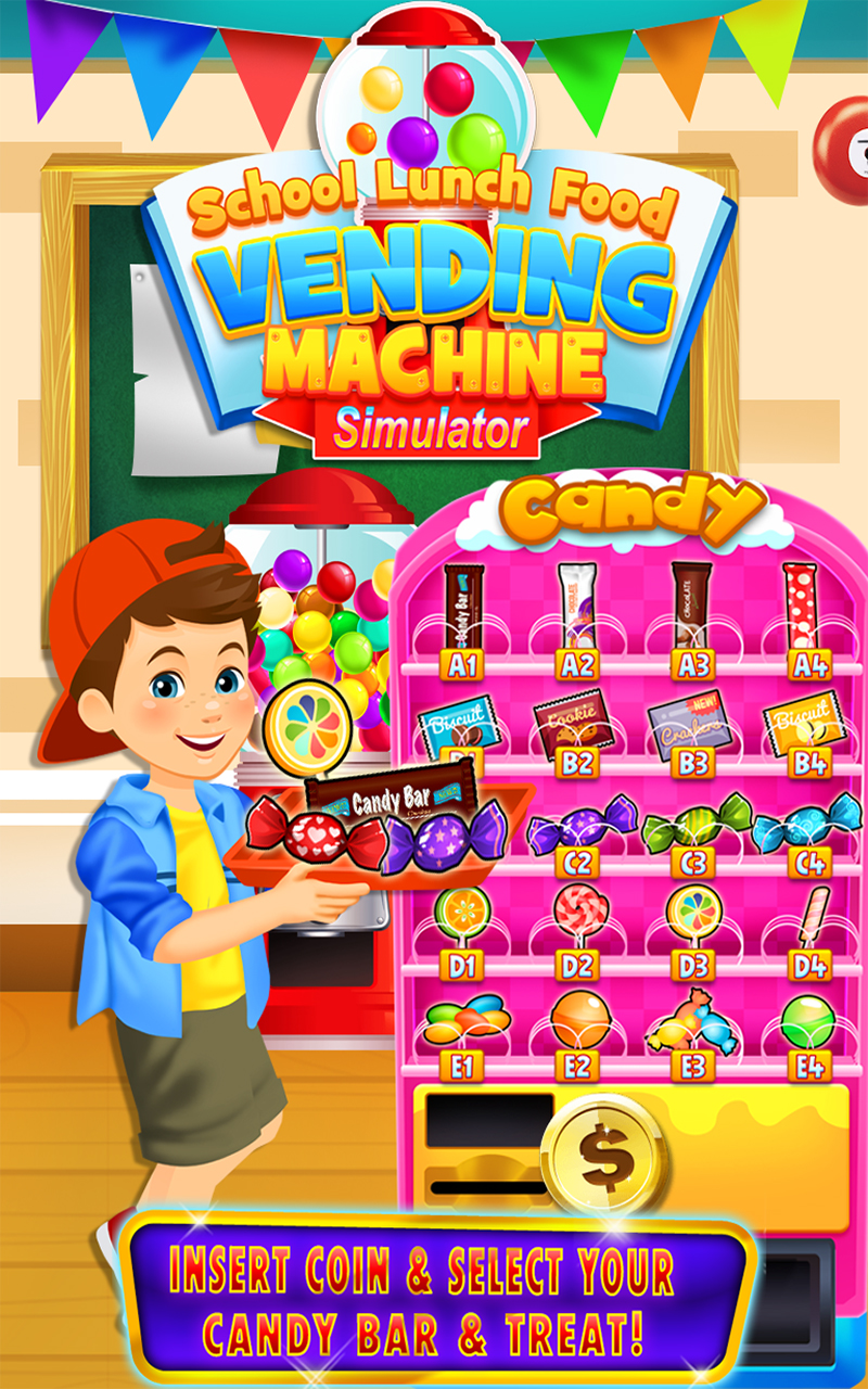 School Lunch Vending Machine Simulator - Kids Food Games FREE - App on ...