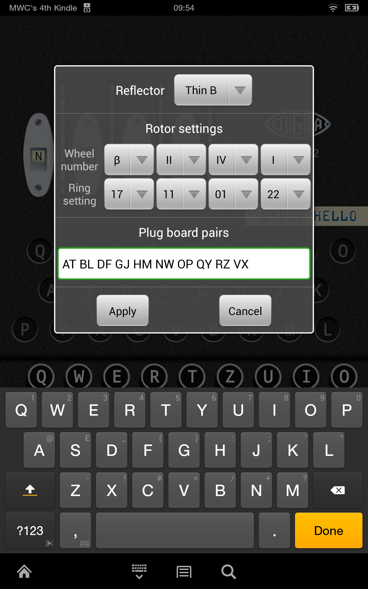 Enigma Simulator (Ad-Free Version) - App on Amazon Appstore