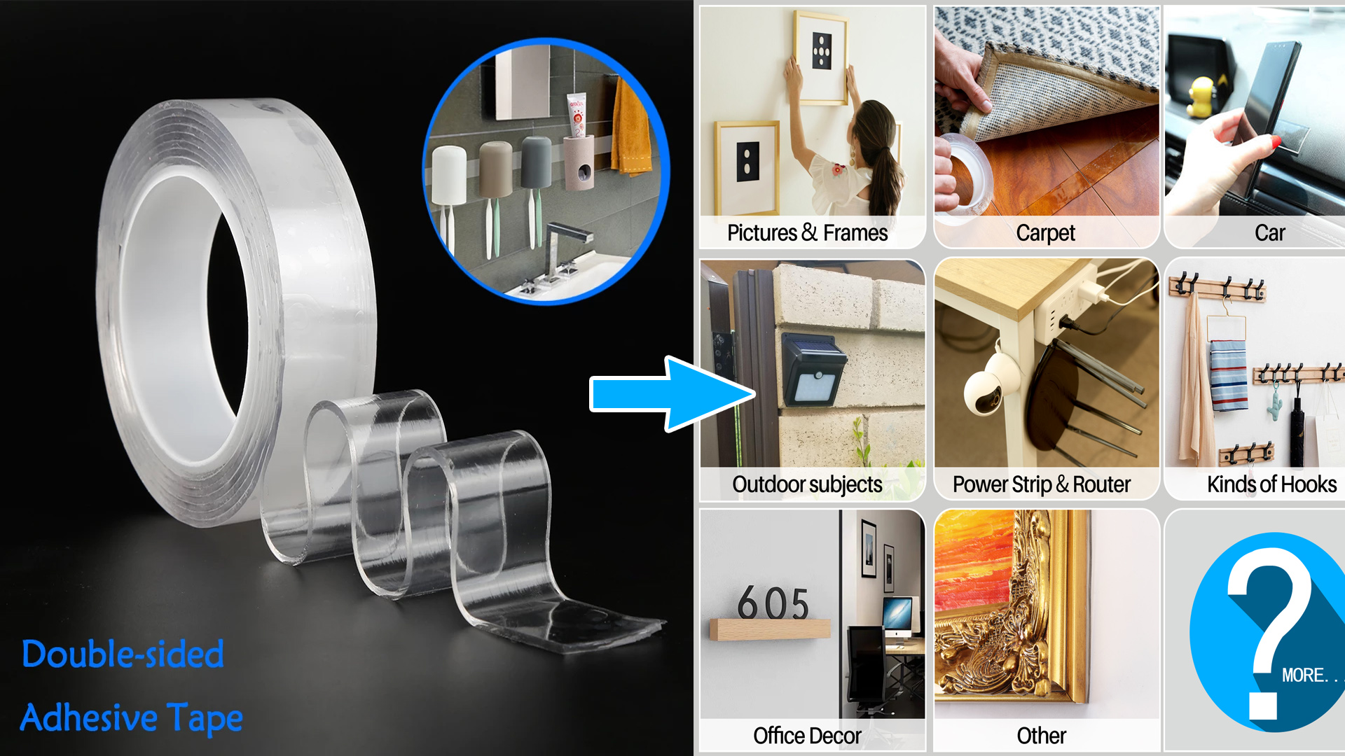 Watch Double sided tape heavy duty on Amazon Live