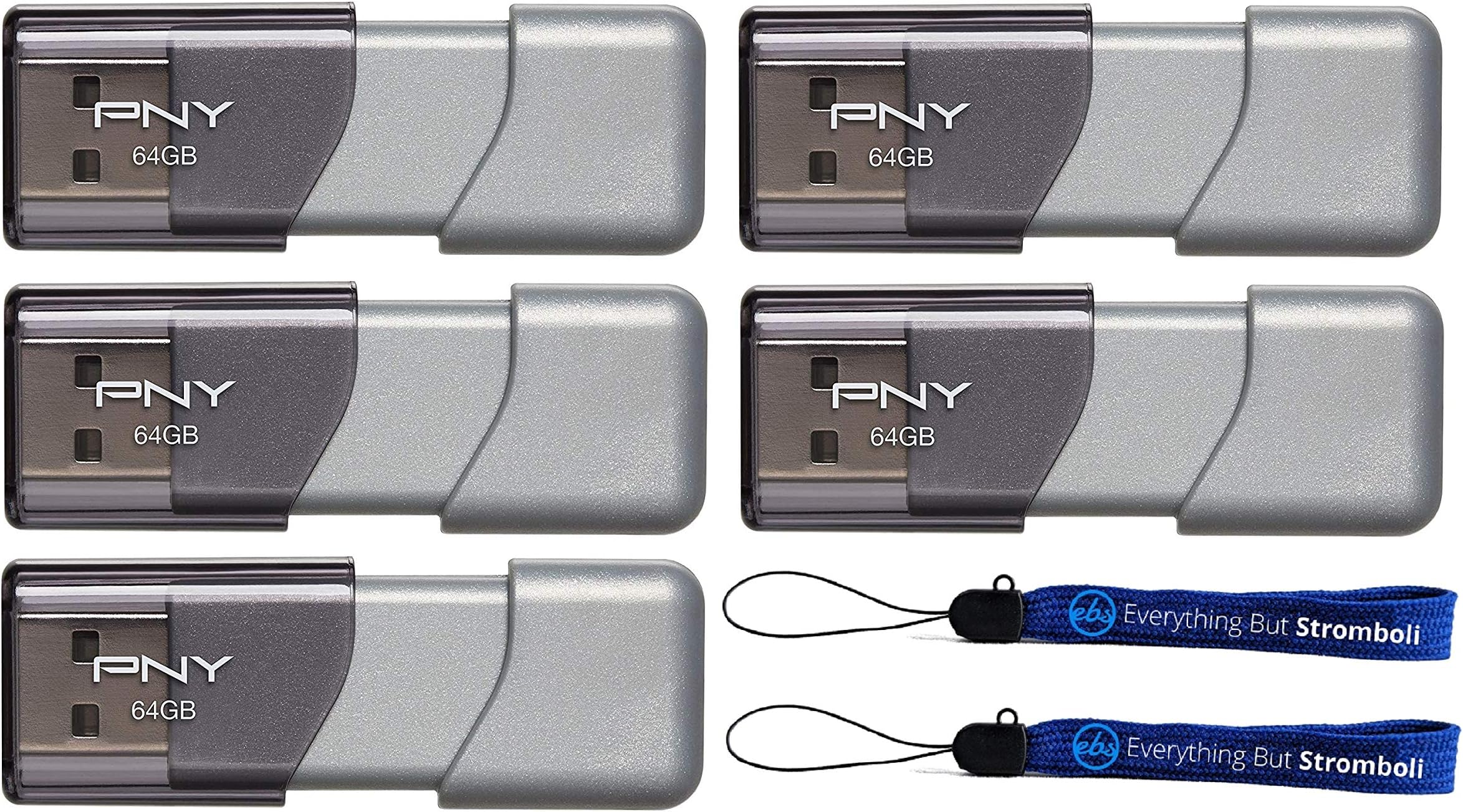 Amazon.com: PNY 64GB USB 3.0 Flash Drive Elite Turbo Attache 3 (Five ...