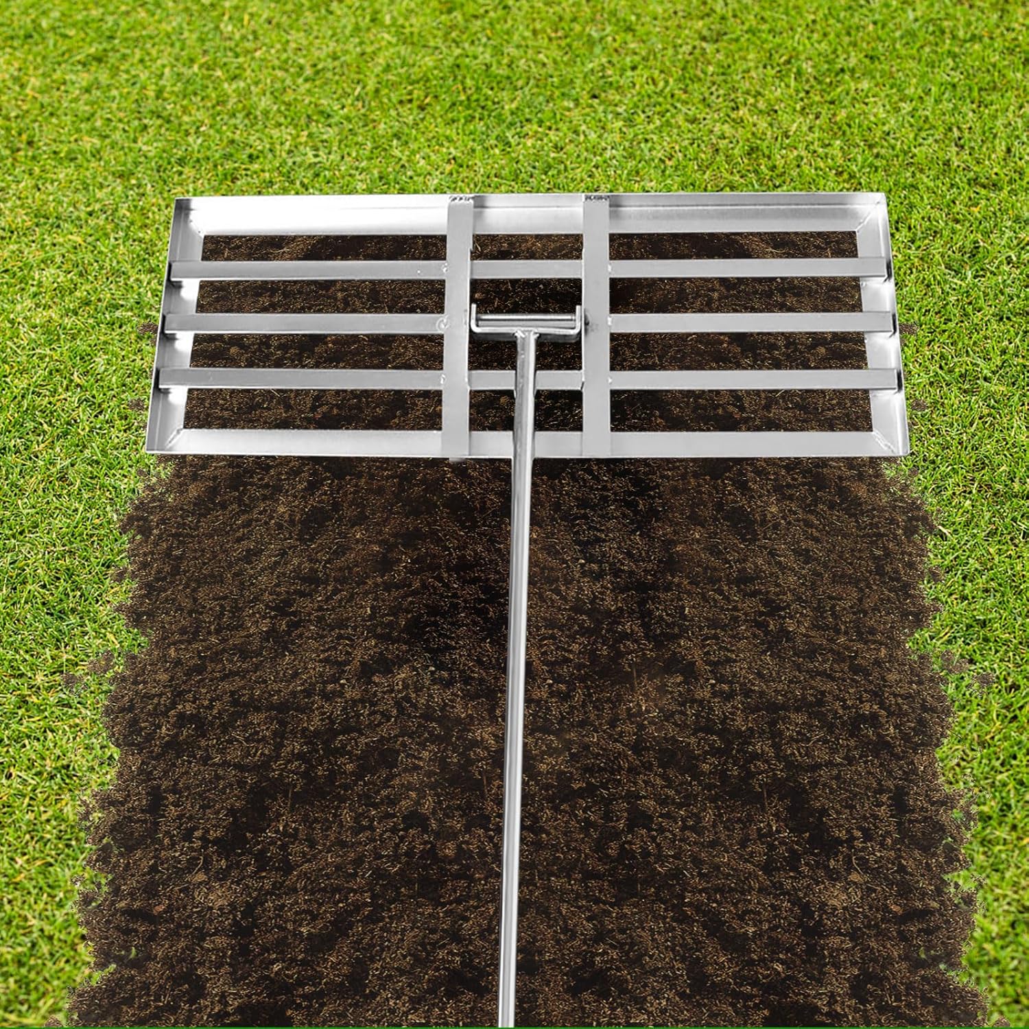 Lawn Leveling Rake 6.7ft 30"x10", Lawn Leveler Tool with 80.3 inch Long ...