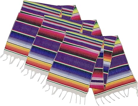 Amazon.com: Neasyth Zarape Table Runner Mexican Serape Runners Chakra ...