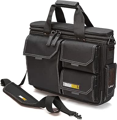 ToughBuilt - Quick Access Laptop Bag - Contractor Briefcase, Computer ...