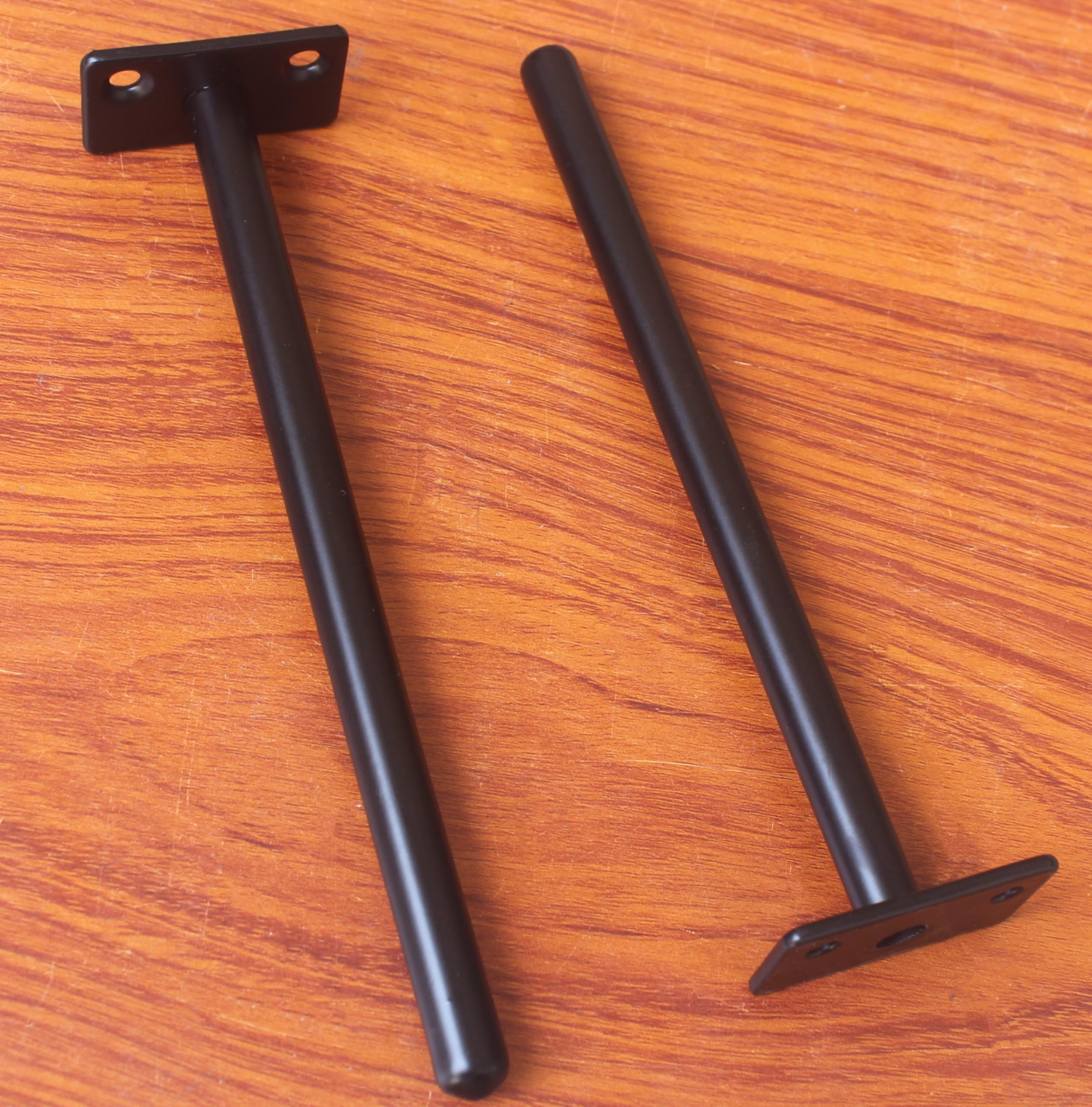 Snapklik.com : 6 Pack 8" Black Steel Tube Floating Shelf Bracket Blind ...