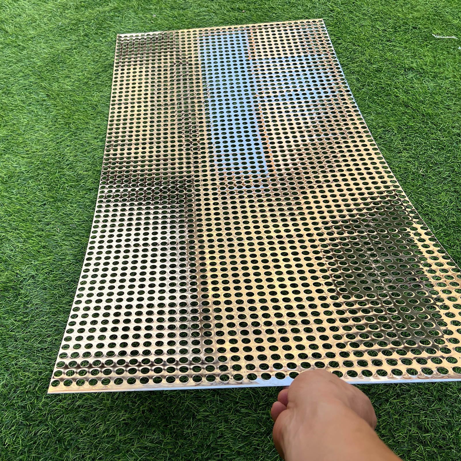 Snapklik.com : FengYoo 39.3"x19.3" Perforated Metal Sheets 20 Gauge ...
