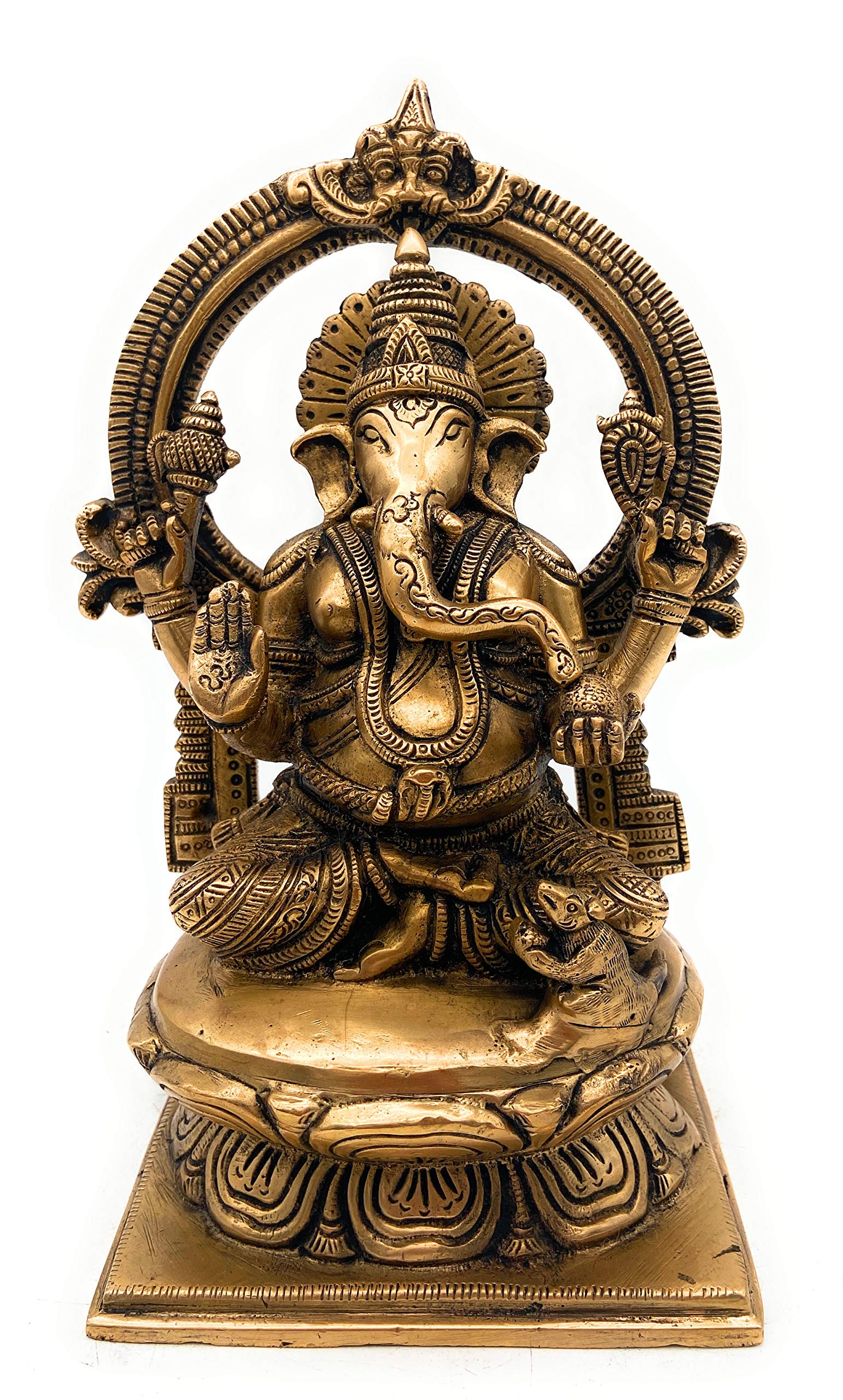 South Indian Arts Brass Ganesha Statue Ganesha Statues Ganesha Idols ...