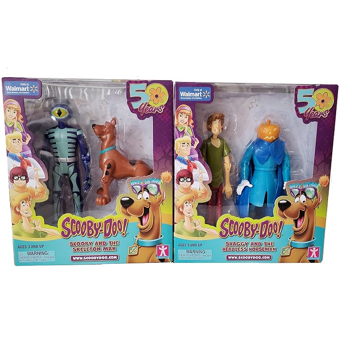 Buy Scooby-Doo! 50th Anniversary Twin Figure Packs Set of 2 Boxes ...
