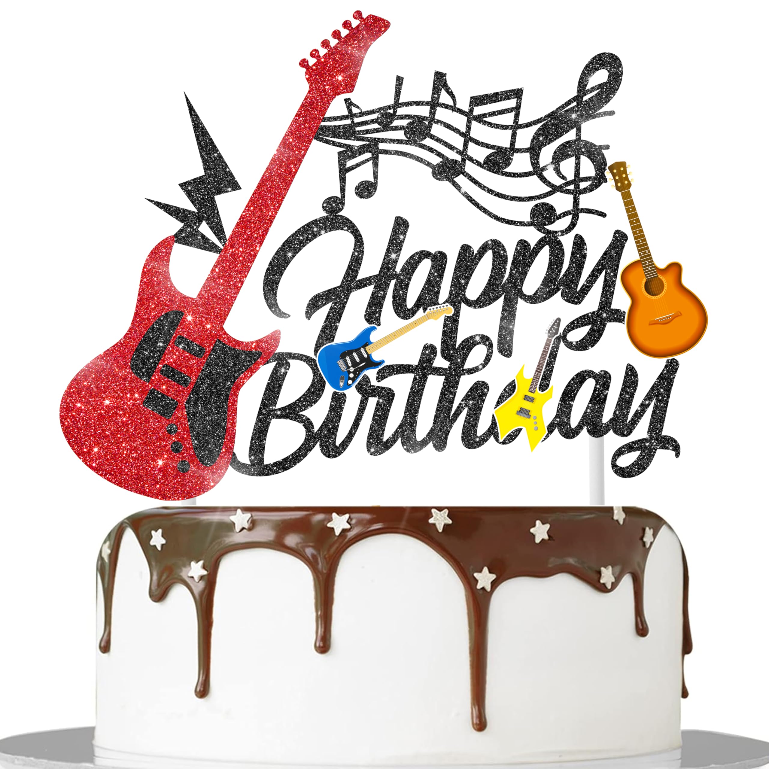 Happy Birthday Guitar Quilled Birthday Guitar Greeting Card Bunyaad