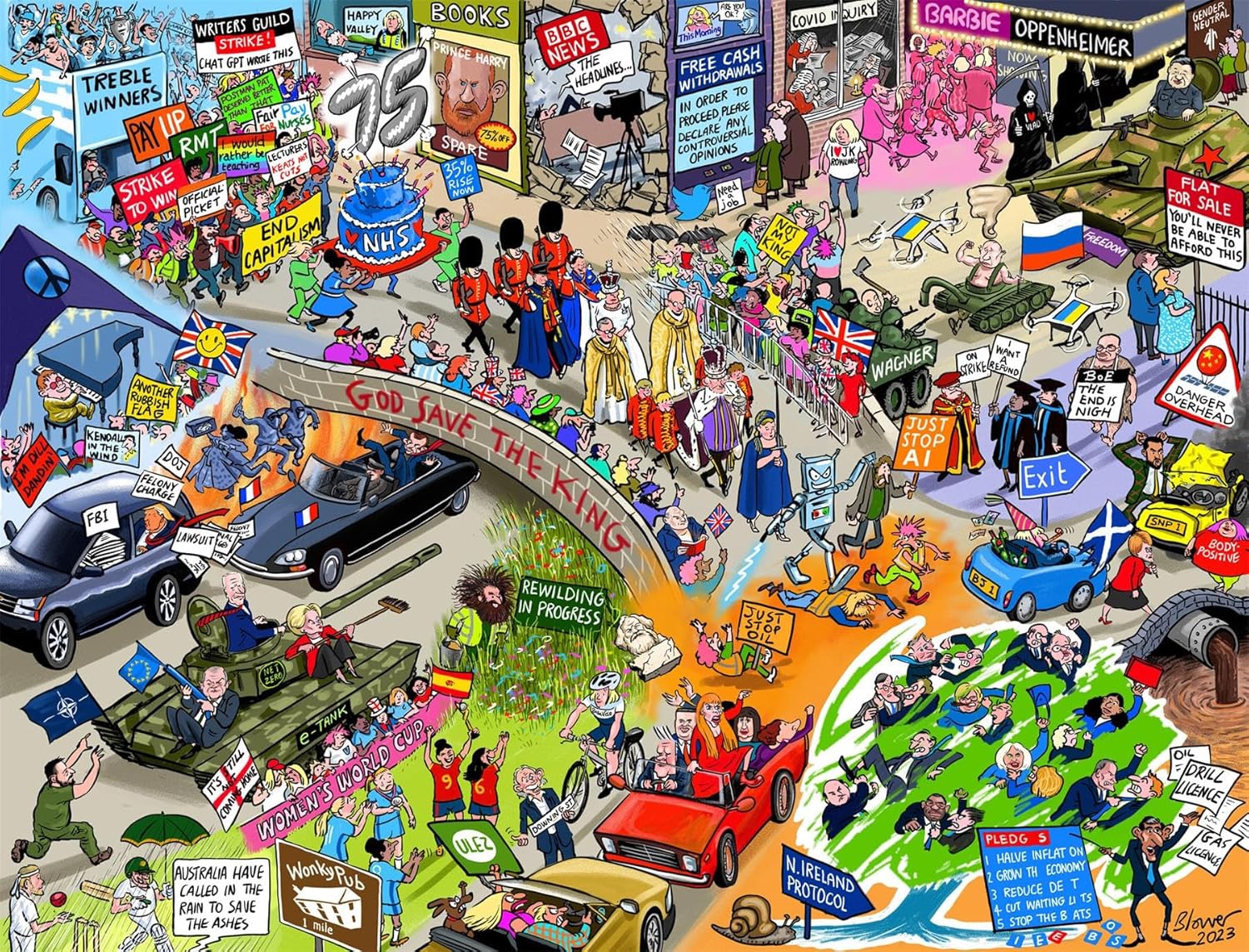 Amazon.com: Daily Telegraph British Newspaper Take On World Events 2023 ...