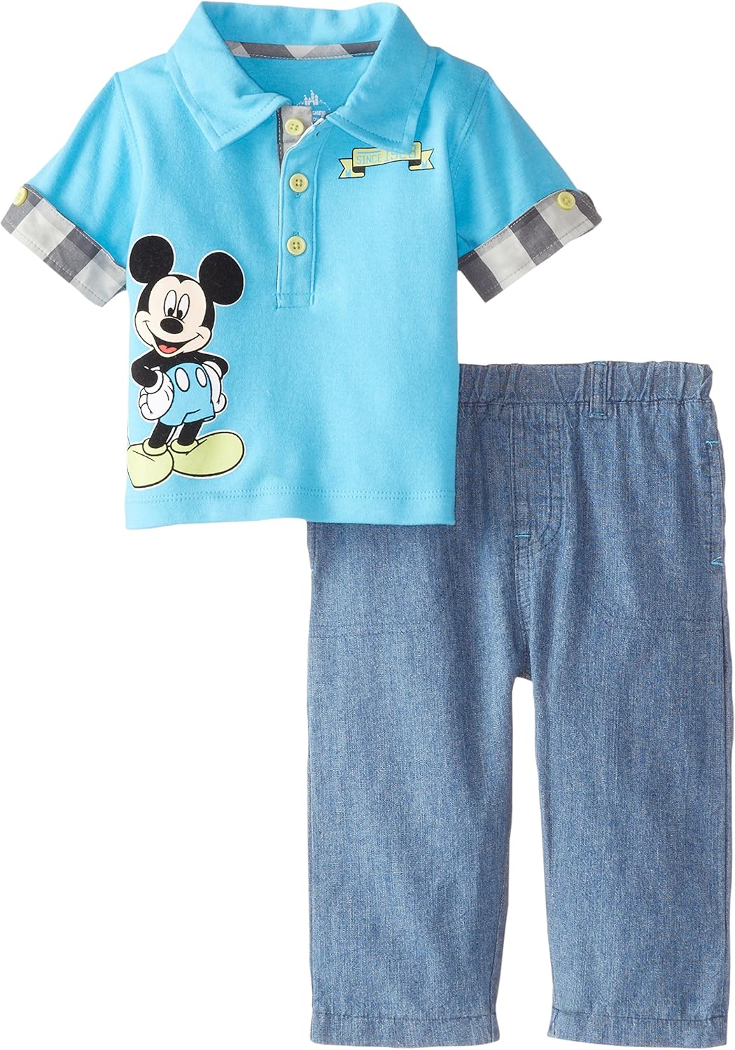 Amazon.com: Disney Baby Baby-Boys Infant Mickey Mouse 2 Piece Pant Set ...