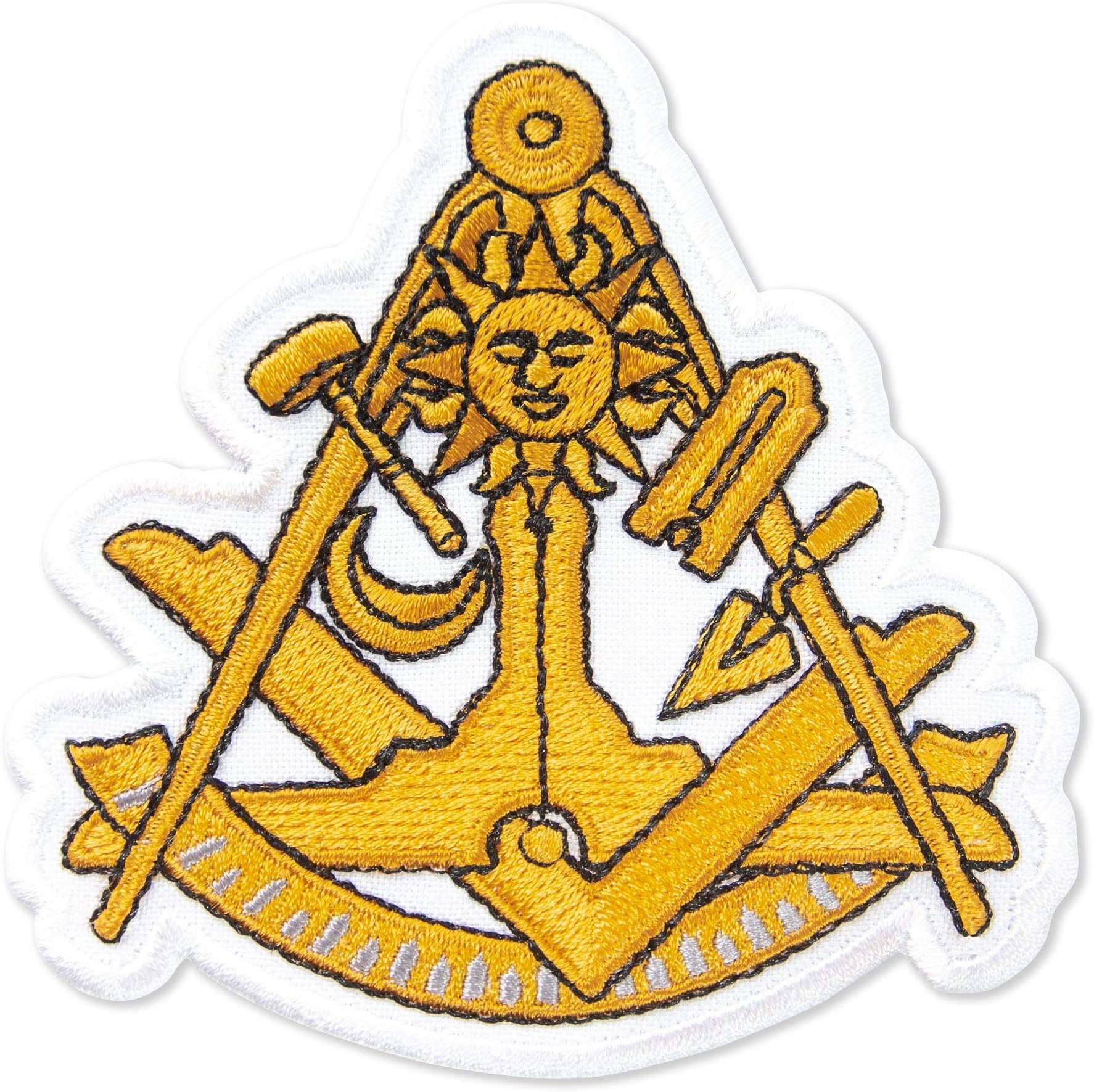 Amazon.com: Masonic Emblem Embroidered Patch Iron On (3.2" × 3.8")