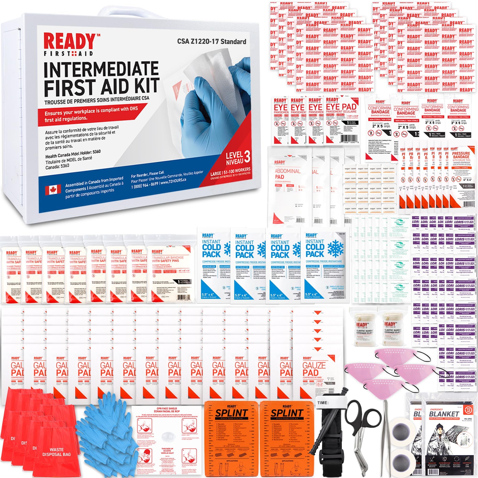 Ready First Aid - CSA Type 3 Intermdiate First Aid Kit - Suitable For ...