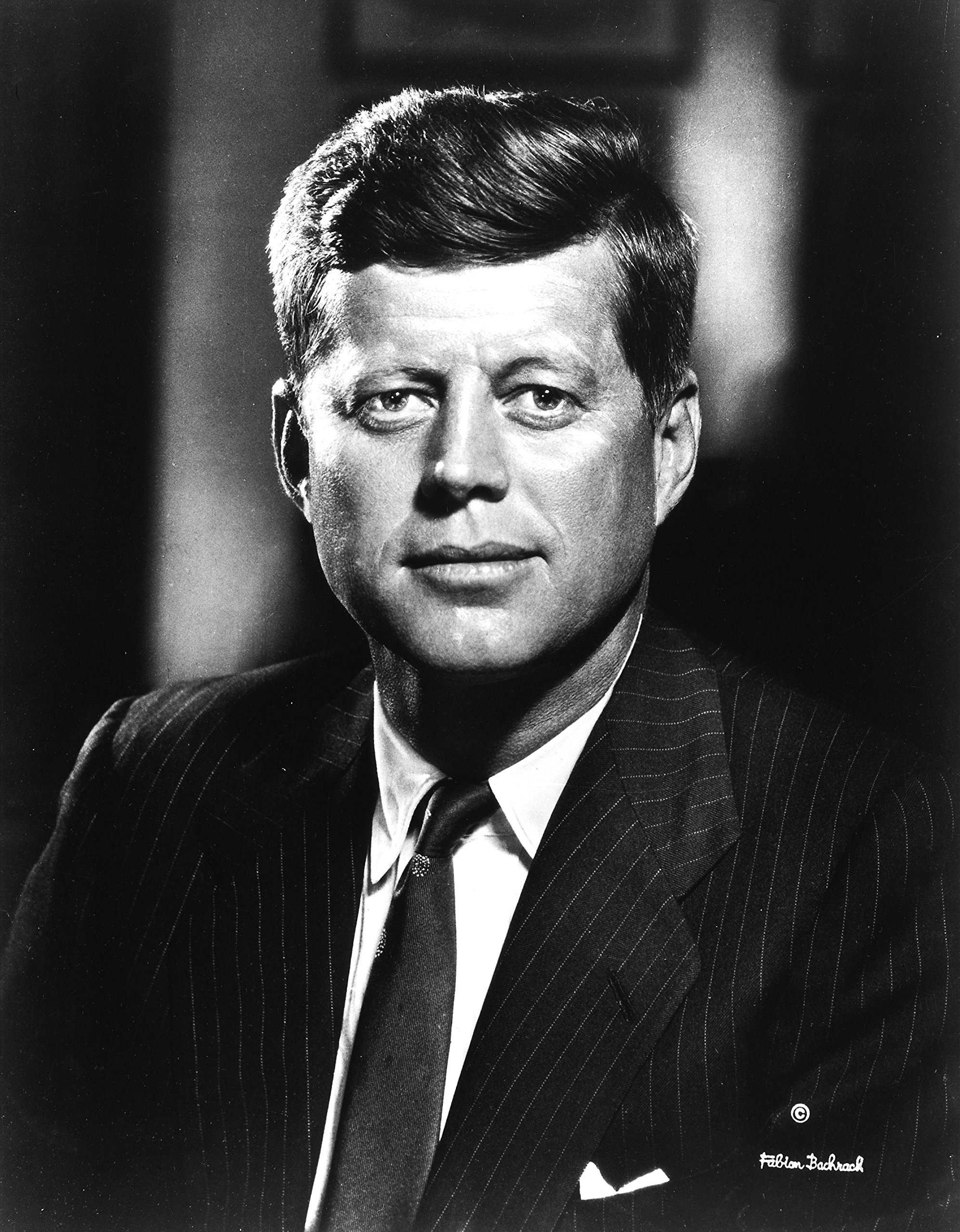 Amazon.com: John F Kennedy JFK Portrait by Fabian Bachrach Photo Art ...