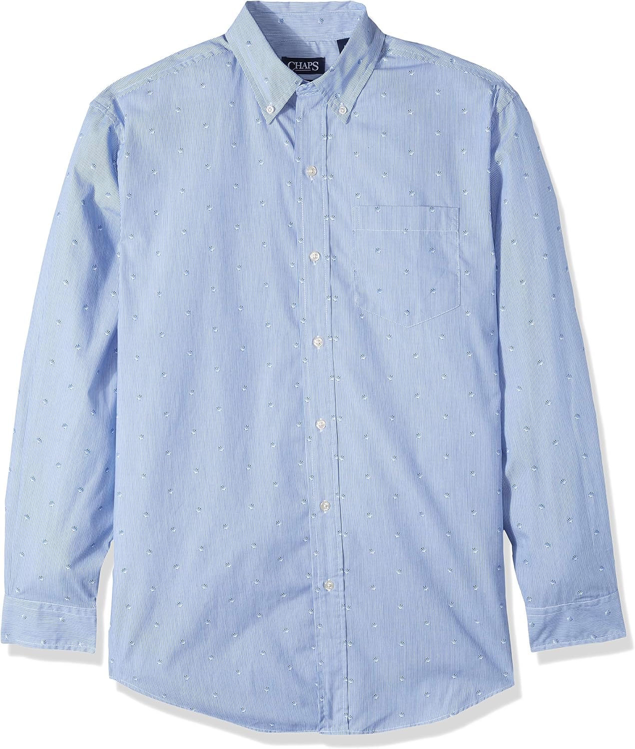 Chaps Camisa de Manga Larga para Hombre, de fácil Cuidado, con Botones ...