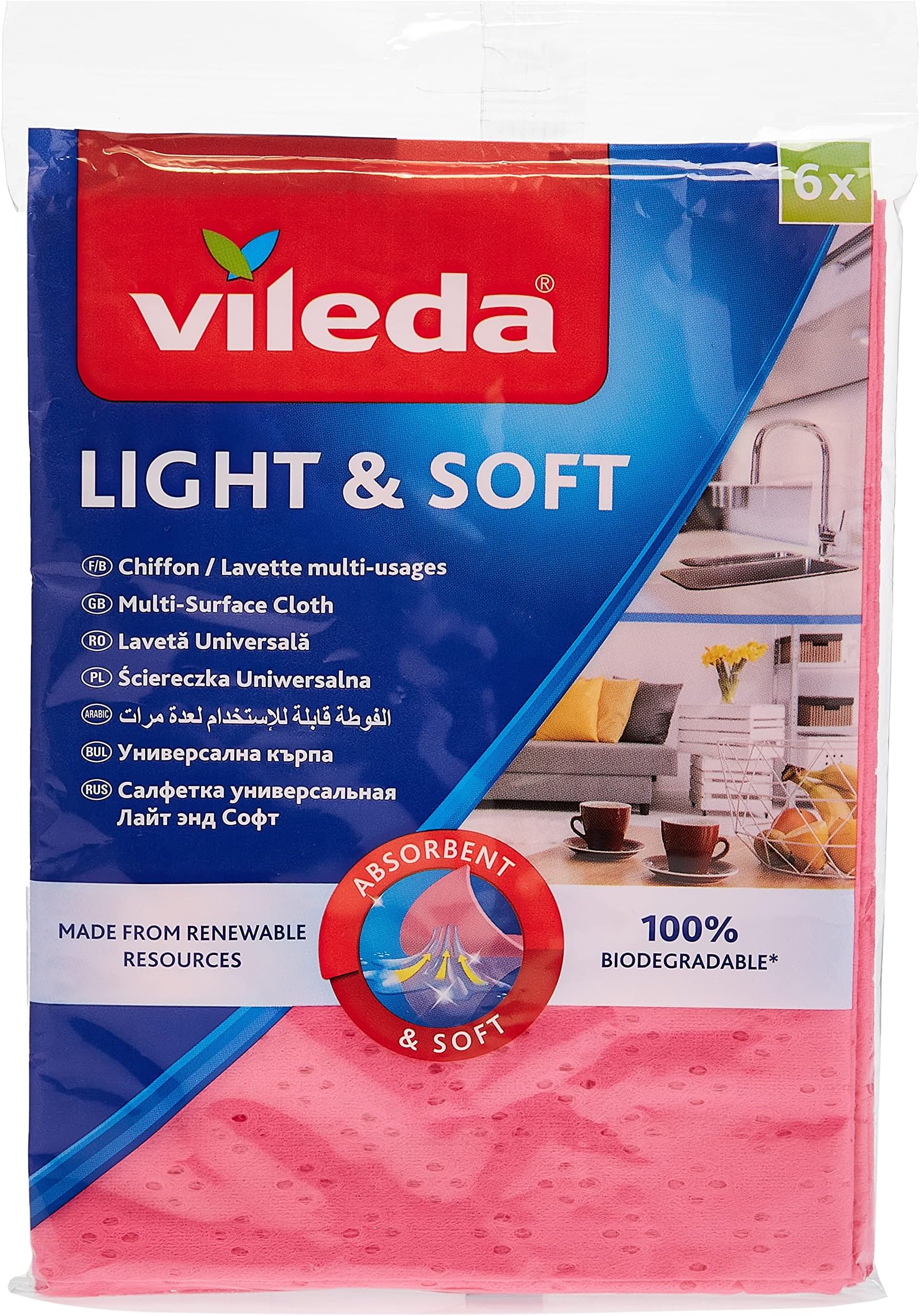Vileda Sunsplash All Purpose Cloths, Pack of 2 : Amazon.co.uk: Home ...