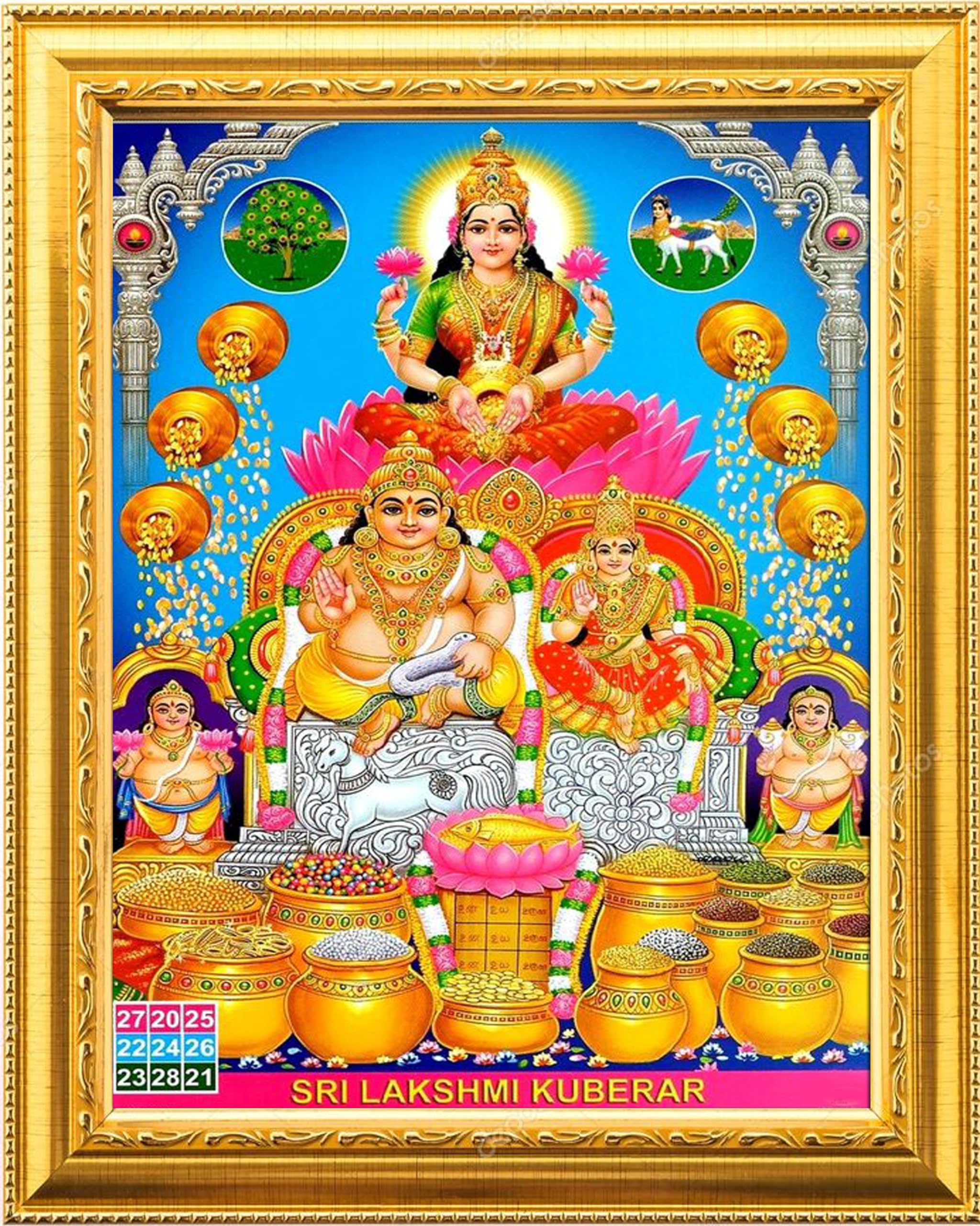 Kuber Lakshmi Kubera Lakshmi Kuber Laxmi photo frame (6x8 inches ...