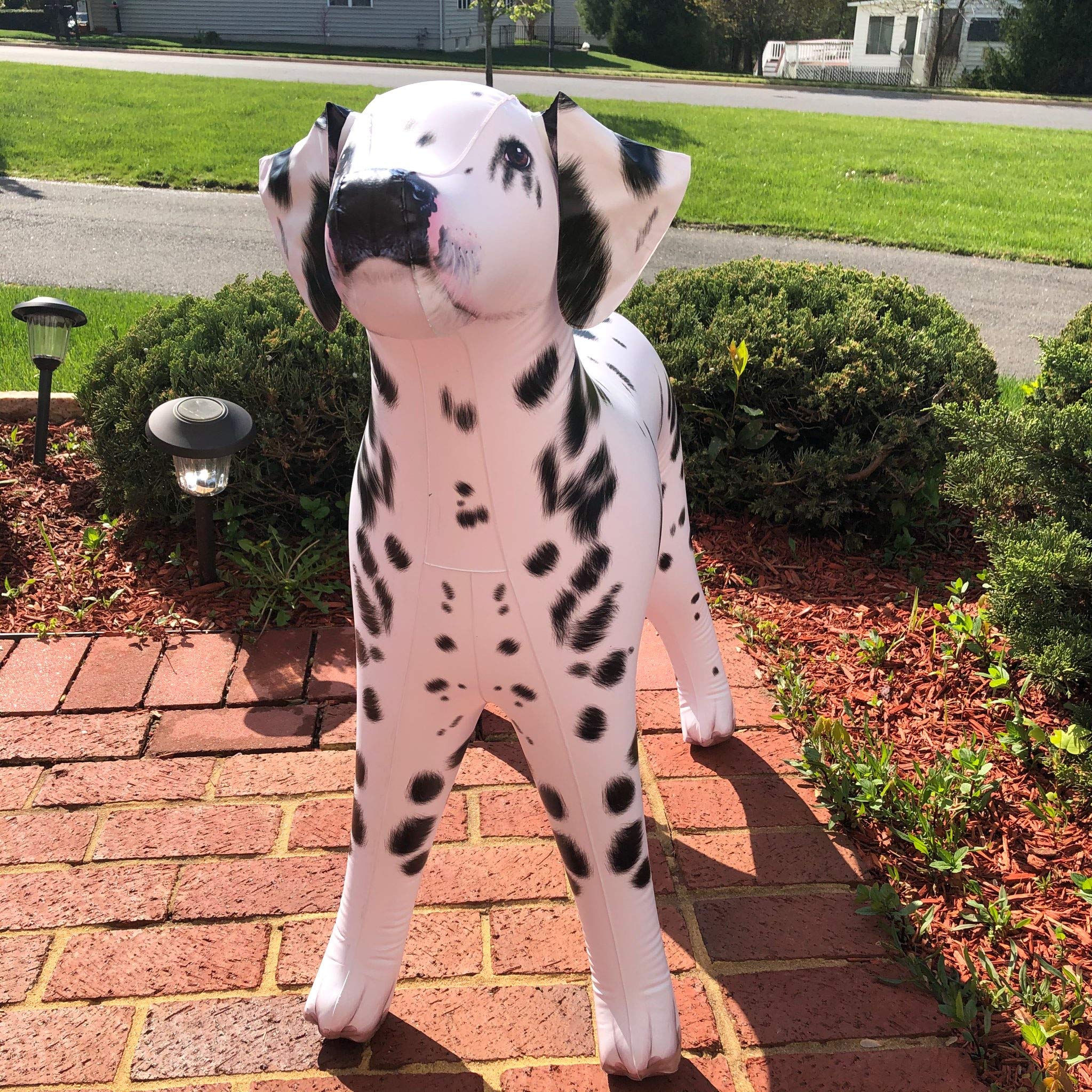 Snapklik.com : 39" L Inflatable Dalmatian Dog Black White Lifelike ...