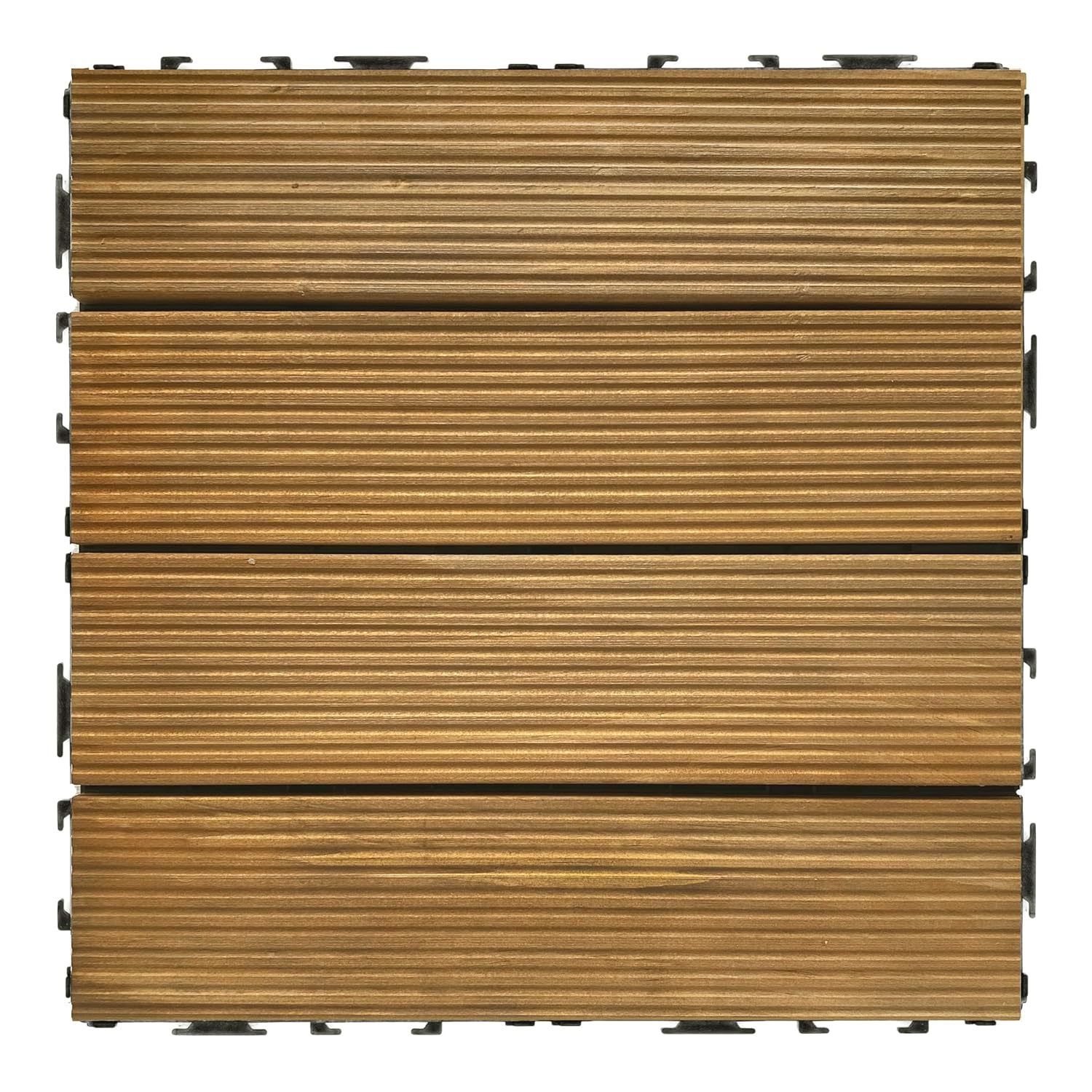 OutdoorZ Interlocking 12-Inch Deck Tiles, 27 Tiles - 12 x 12, Plank ...