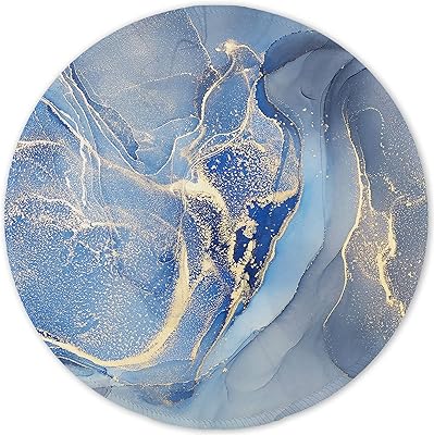 Audimi Small Mouse Pad 20 x 20 cm, Purple and Pink Round Mouse Pad for ...