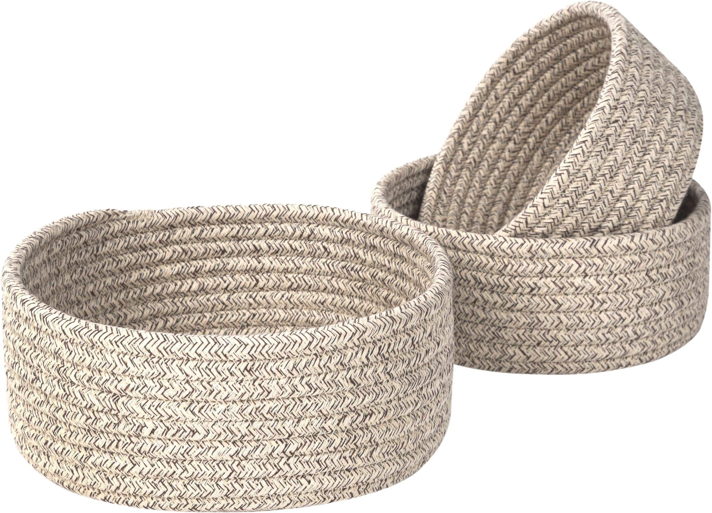 Amazon.com: Juvale 2 Pack Round Wire Baskets with Handles, Metal ...