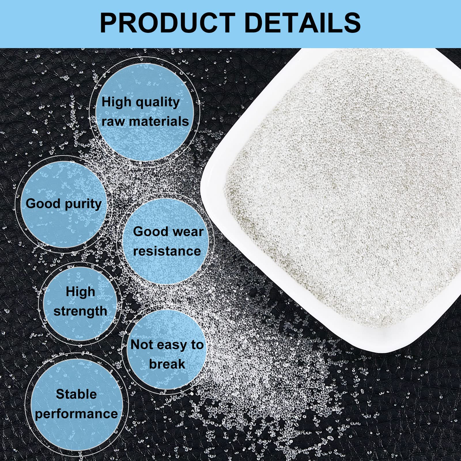 Snapklik.com : 4.4 LB Reflective Glass Beads Reflective Glass Powder ...