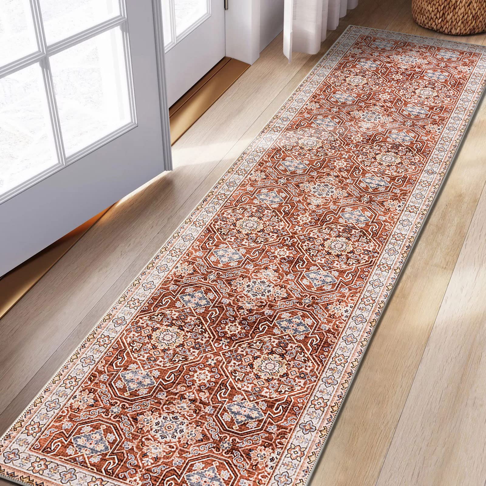 DECOMALL BAOLA Runner Rug, Traditional Long Carpet for Hallway Kitchen ...