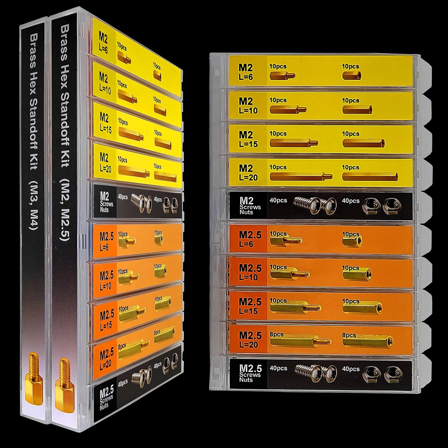 EEEEE (M2 M2.5 M3 M4) 572pcs Standoff Kit Standoff Screws Motherboard ...