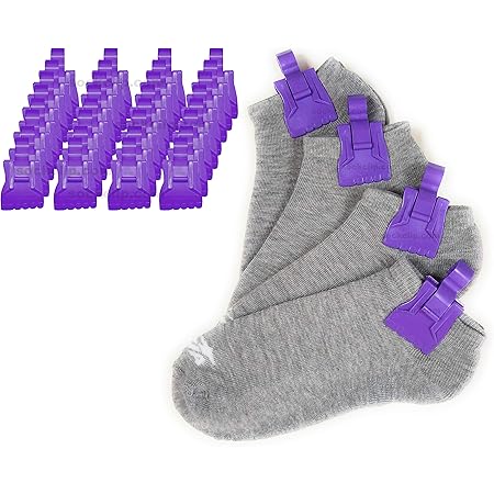 Amazon.com: Amazing Sock Clip Sock Holder, Made in U.S.A. Laundry Time ...