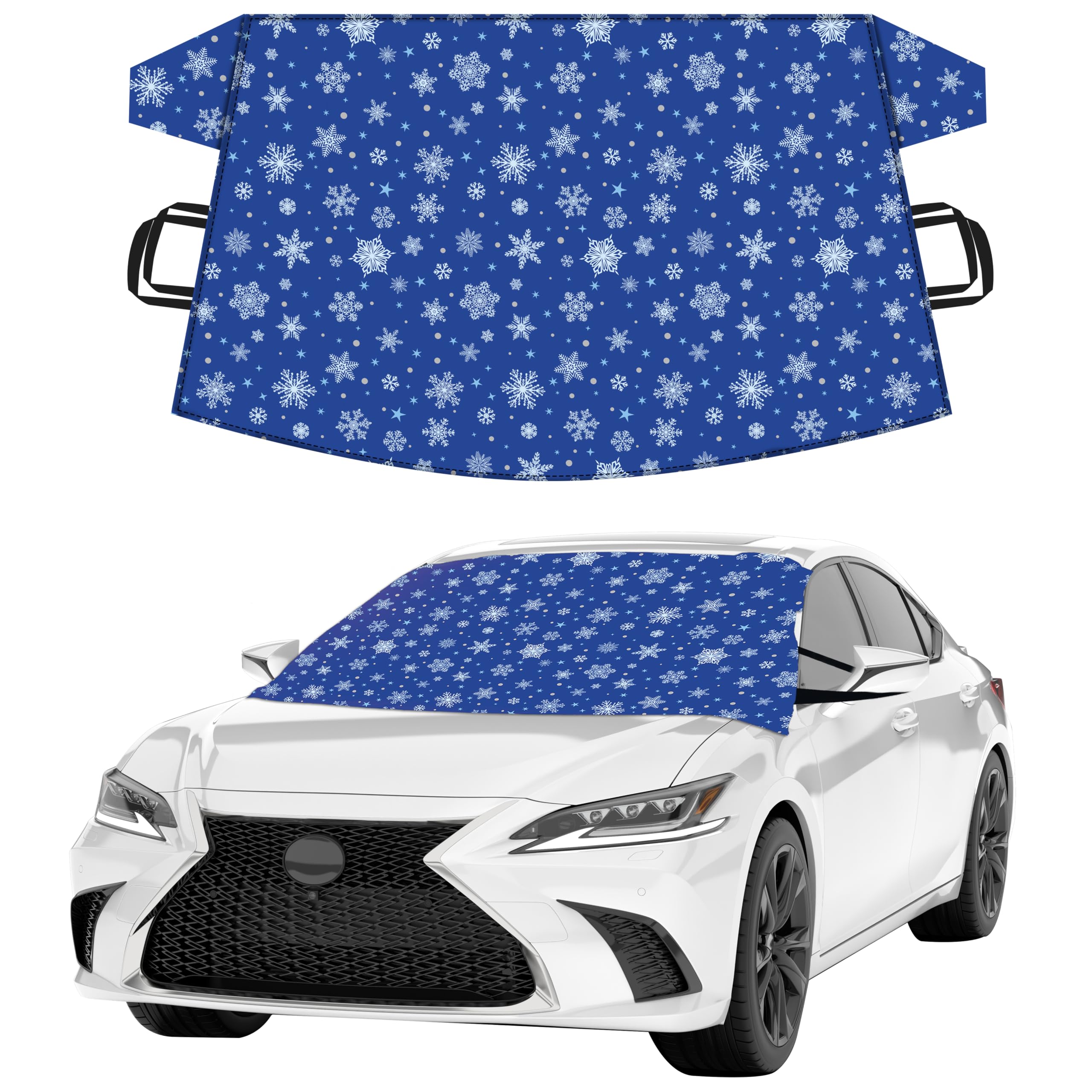 EcoNour Windshield Cover for Ice and Snow | Tough 600D Polyester ...