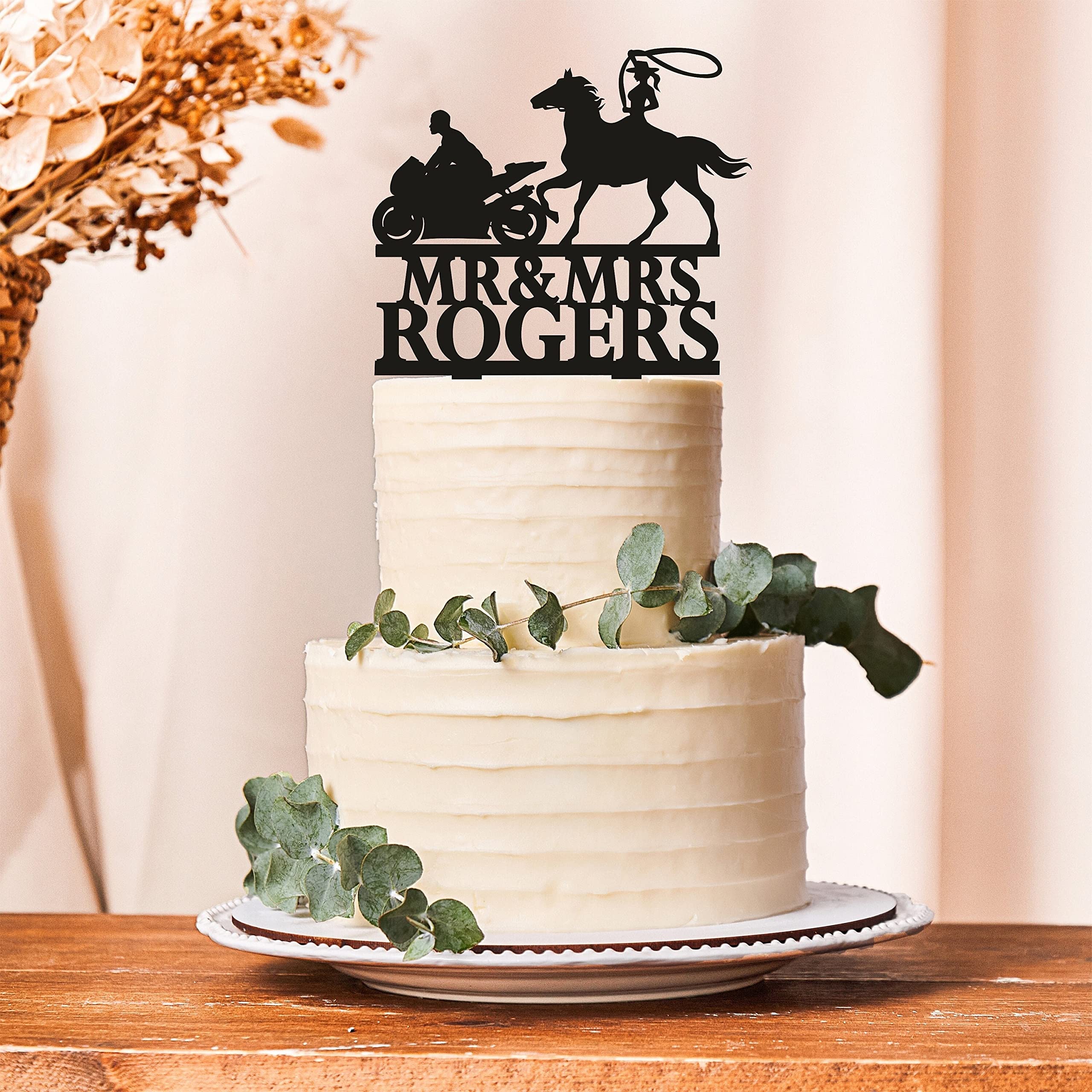 Country Wedding Cake Toppers Wedding Cake Topper Mr & Mrs Topper
