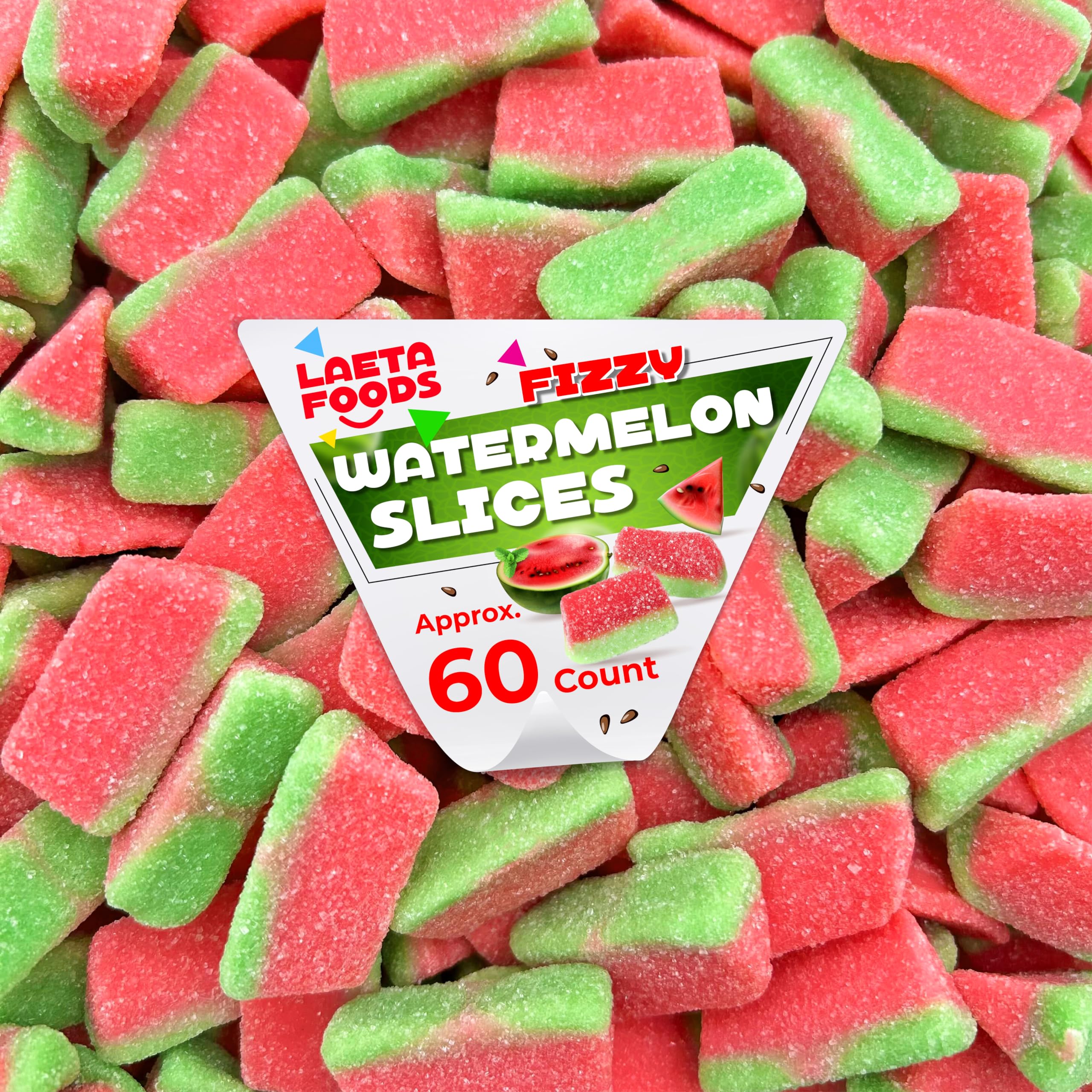 Amazon.com : Watermelon Slices Gummy Candy (1 Pound Bag) : Grocery ...