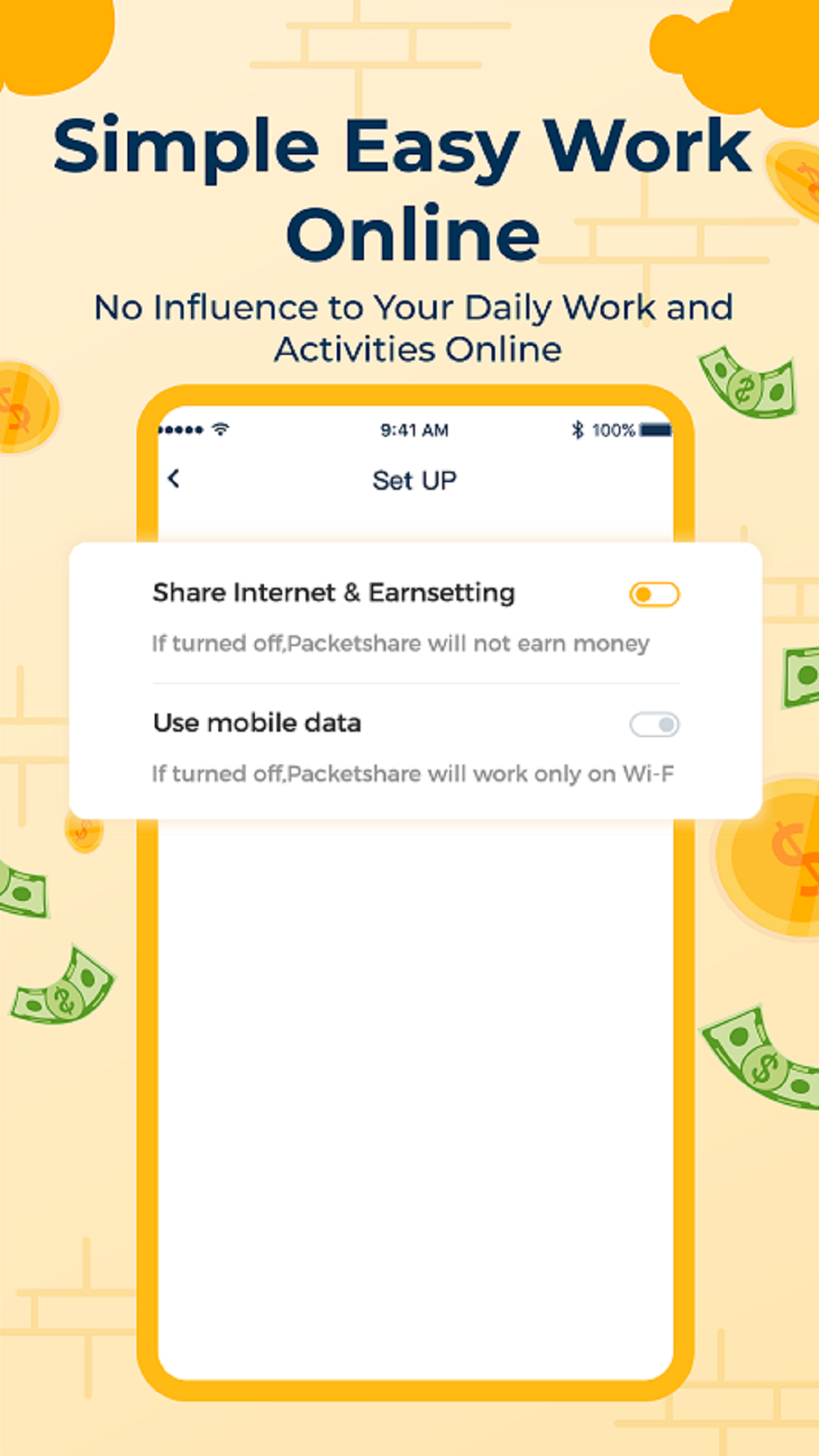 Packetshare - Passive income - App on Amazon Appstore