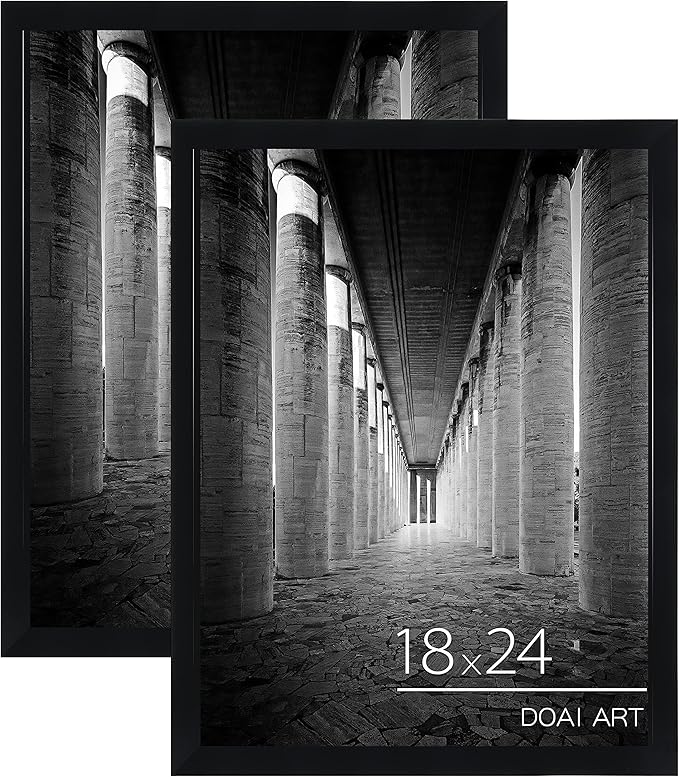 Amazon.com - DOAI ART 18x24 Frame Black 2 Pack, Poster Frames 18 x 24 ...