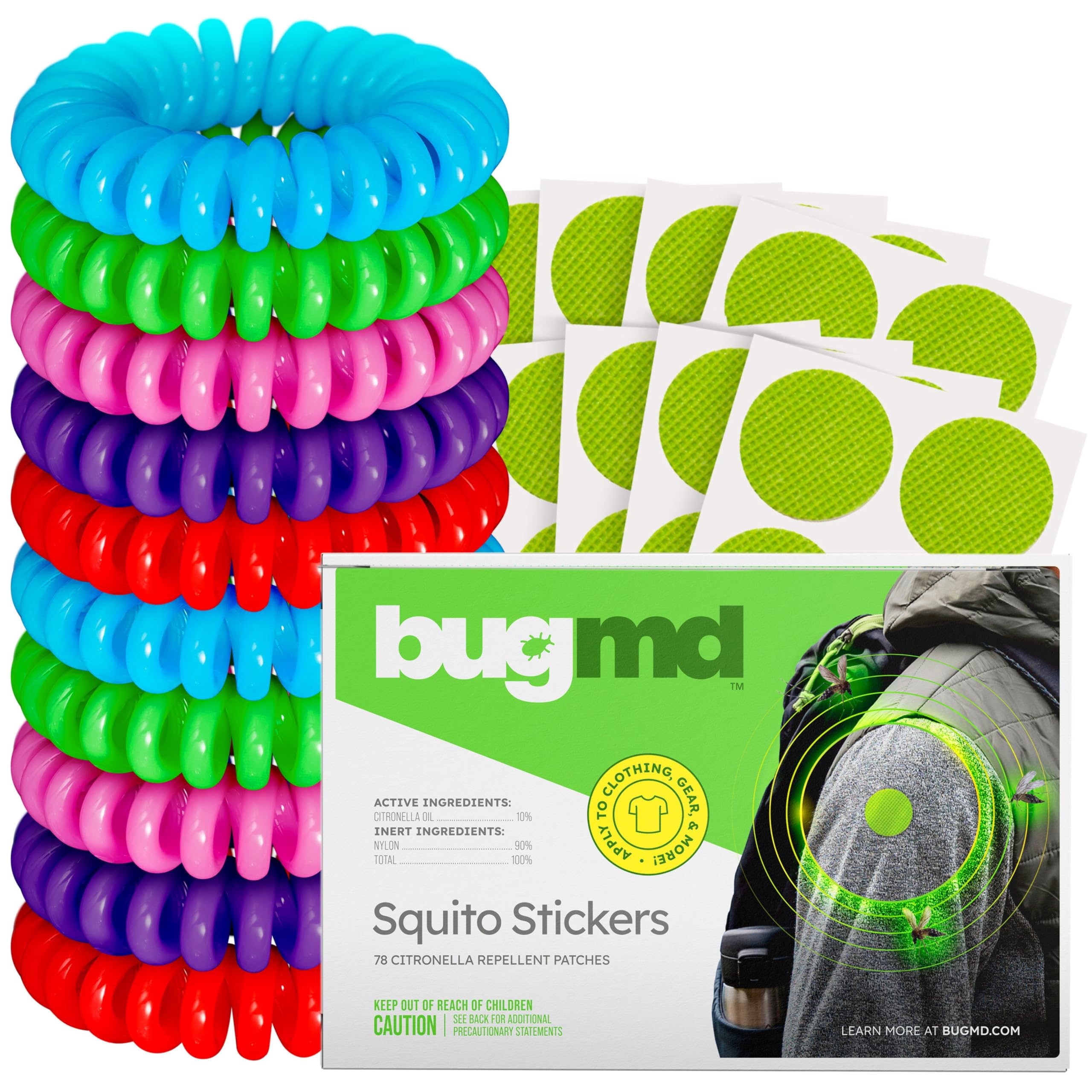 Amazon.com: BugMD Mosquito Repellent Bundle: 78 Safe & Effective Squito ...
