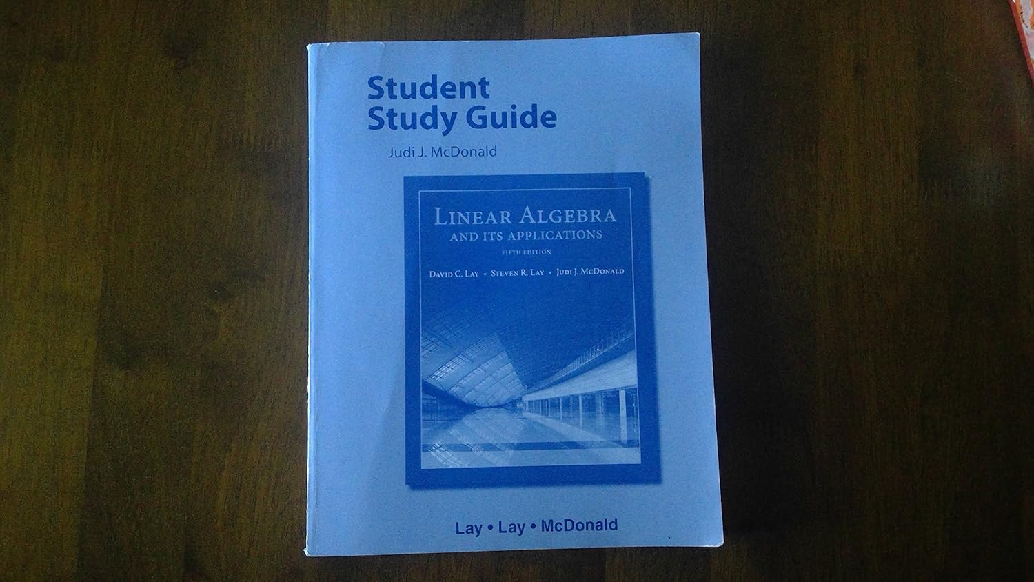 Amazon.com: Student Study Guide for Linear Algebra and Its Applications ...